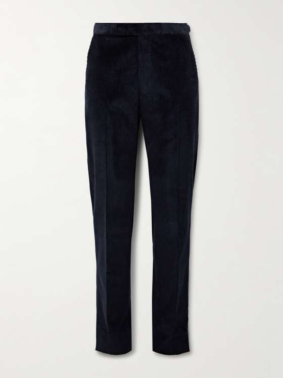 RICHARD JAMES Chapman Slim-Fit Straight-Leg Cotton-Corduroy Suit Trousers for Men | MR PORTER