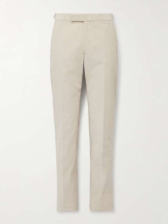 RICHARD JAMES Chapman Slim-Fit Straight-Leg Cotton-Corduroy Suit Trousers for Men | MR PORTER