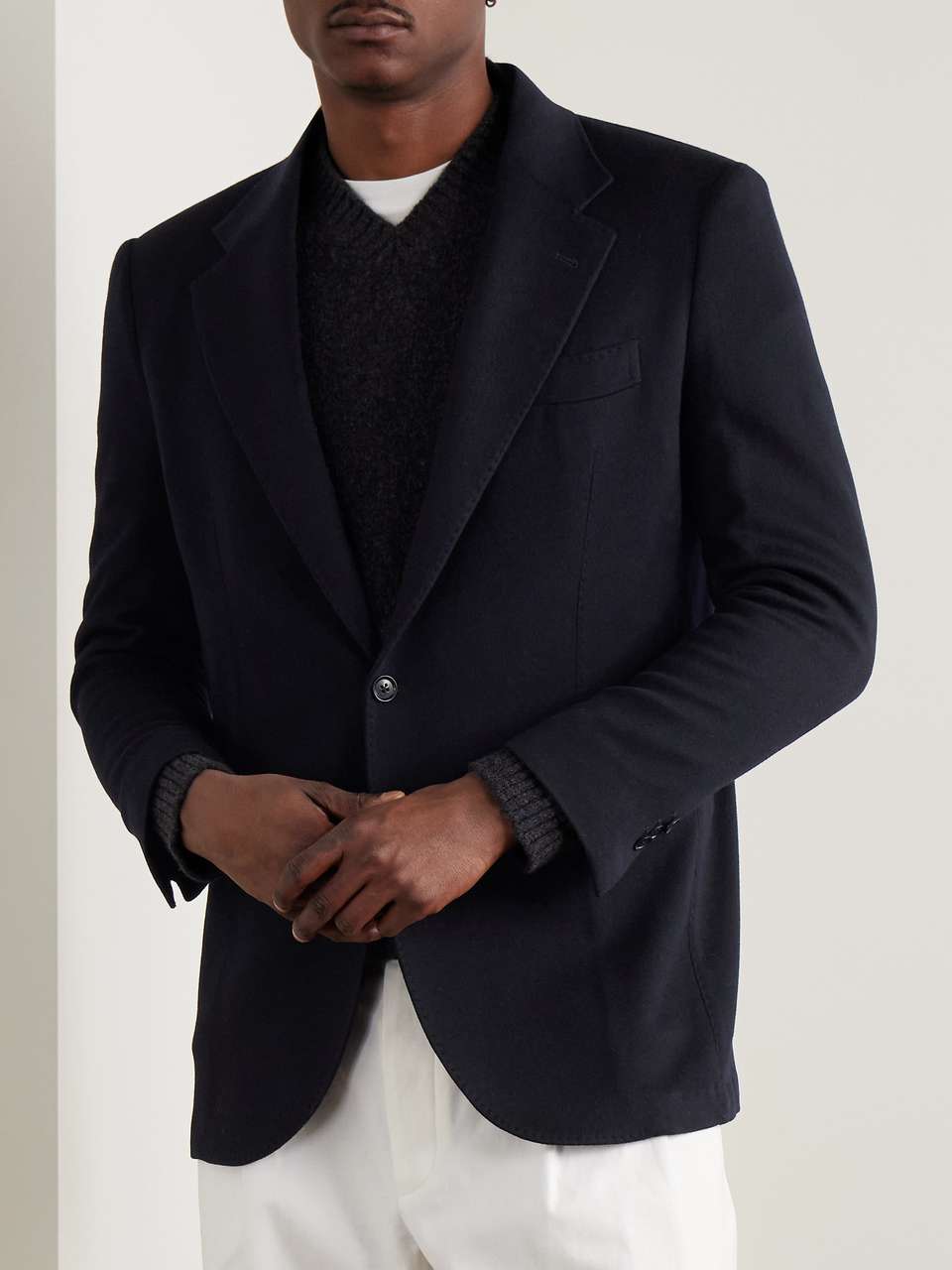 GHIAIA CASHMERE Sartoria Brushed-Cashmere Blazer for Men | MR PORTER