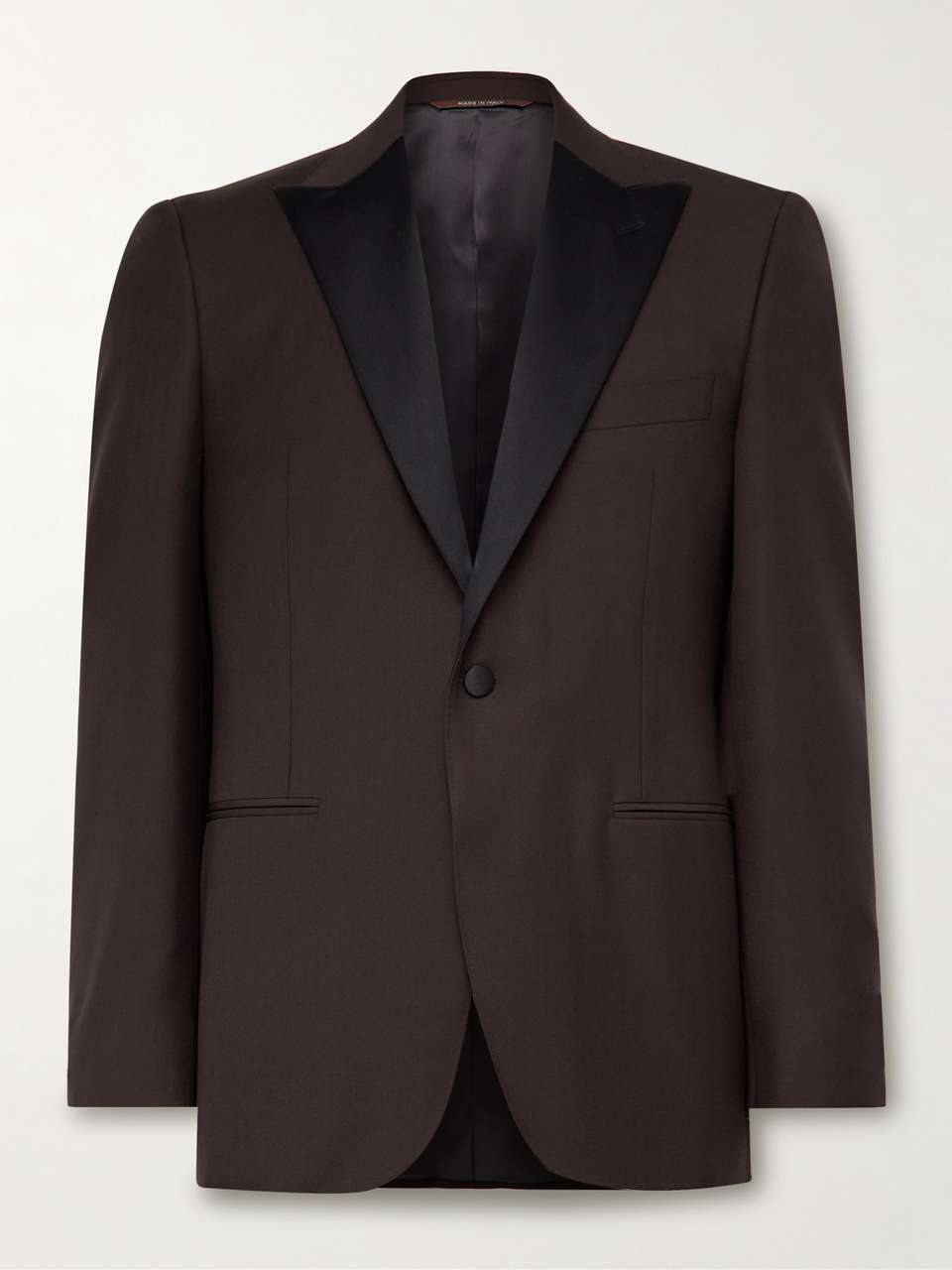 CANALI Slim-Fit Satin-Trimmed Wool Tuxedo Jacket for Men | MR PORTER