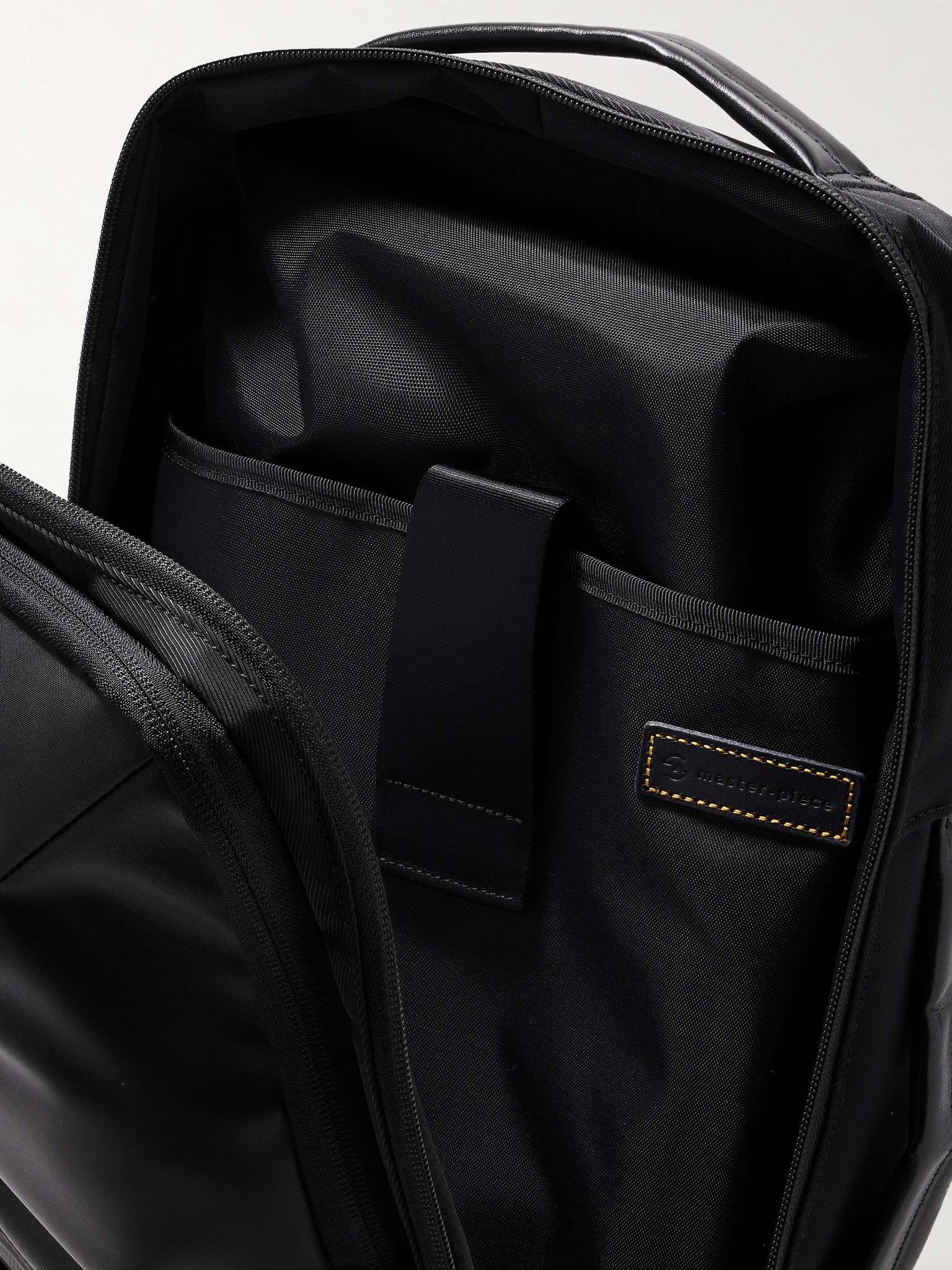 MASTER-PIECE Progress 2WAY Leather-Trimmed Coated-Shell Backpack for Men | MR PORTER