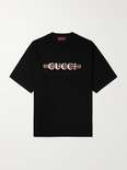 GUCCI Logo-Print Cotton-Jersey T-Shirt for Men | MR PORTER