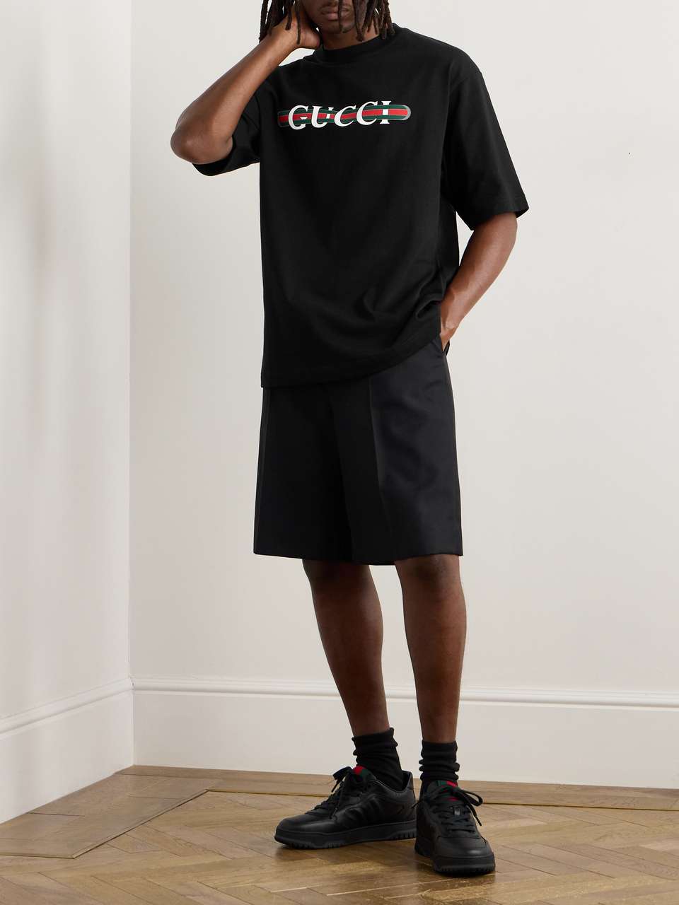 GUCCI Logo-Print Cotton-Jersey T-Shirt for Men | MR PORTER