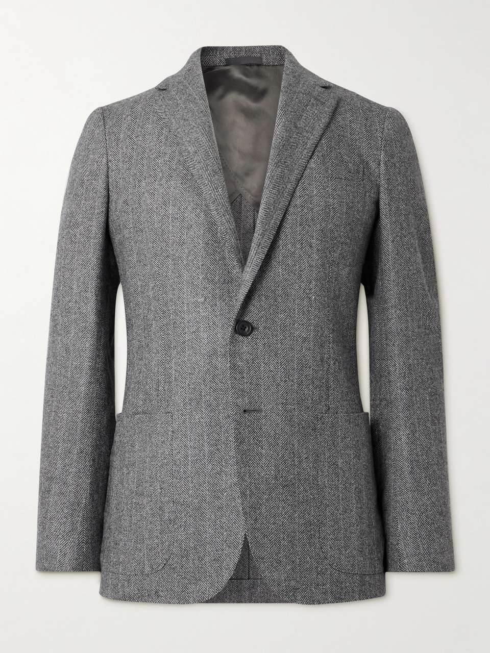 KINGSMAN Herringbone Wool and Cashmere-Blend Blazer for Men | MR PORTER