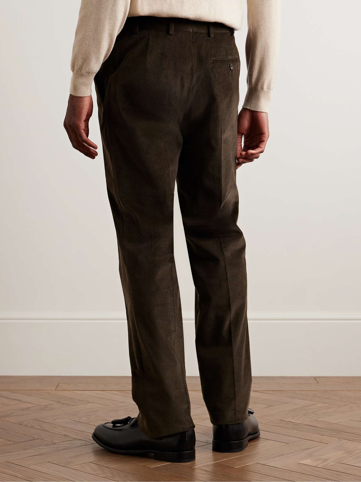 KINGSMAN Slim-Fit Straight-Leg Cotton-Corduroy Suit Trousers for Men | MR PORTER