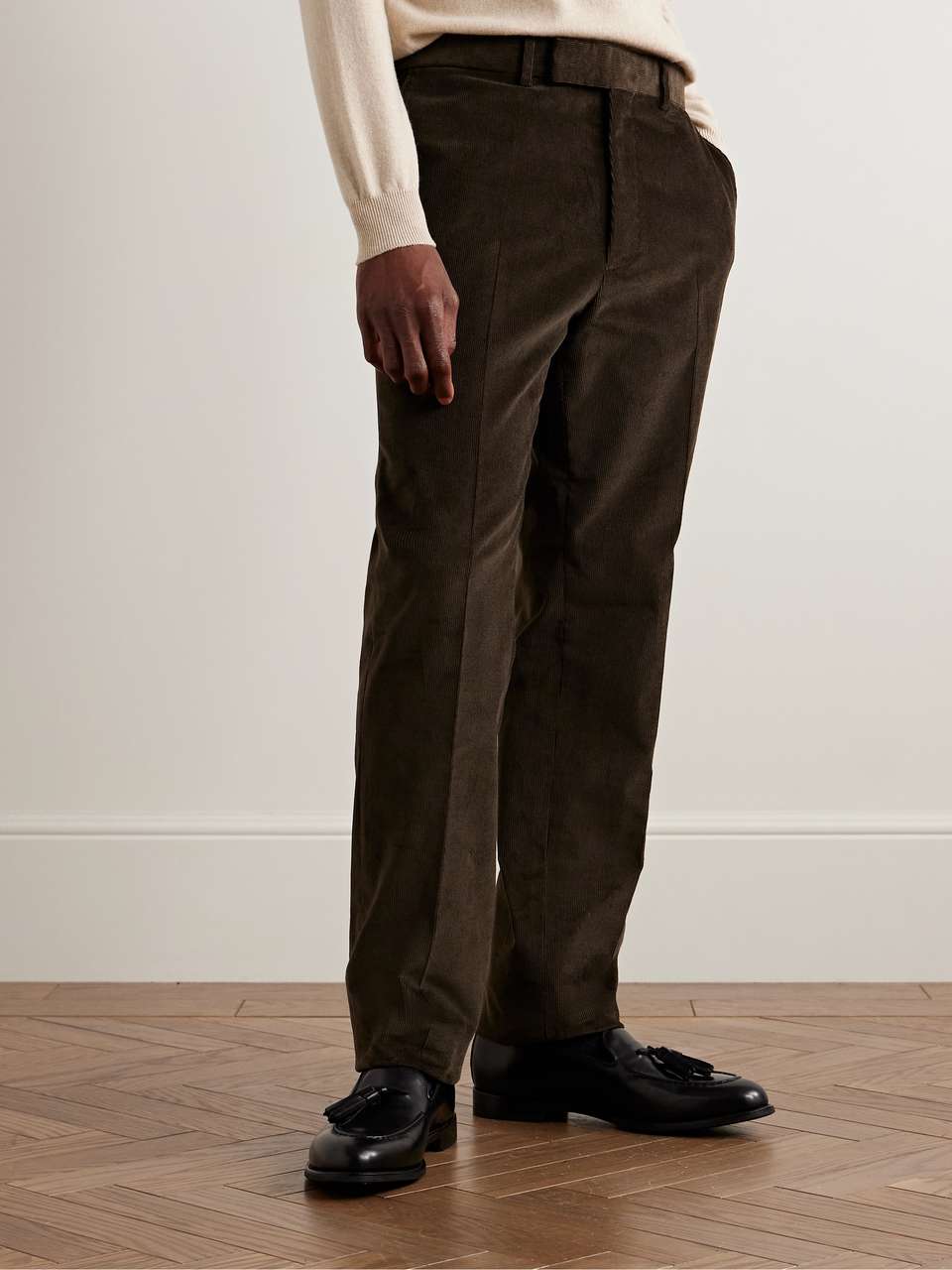 KINGSMAN Slim-Fit Straight-Leg Cotton-Corduroy Suit Trousers for Men | MR PORTER