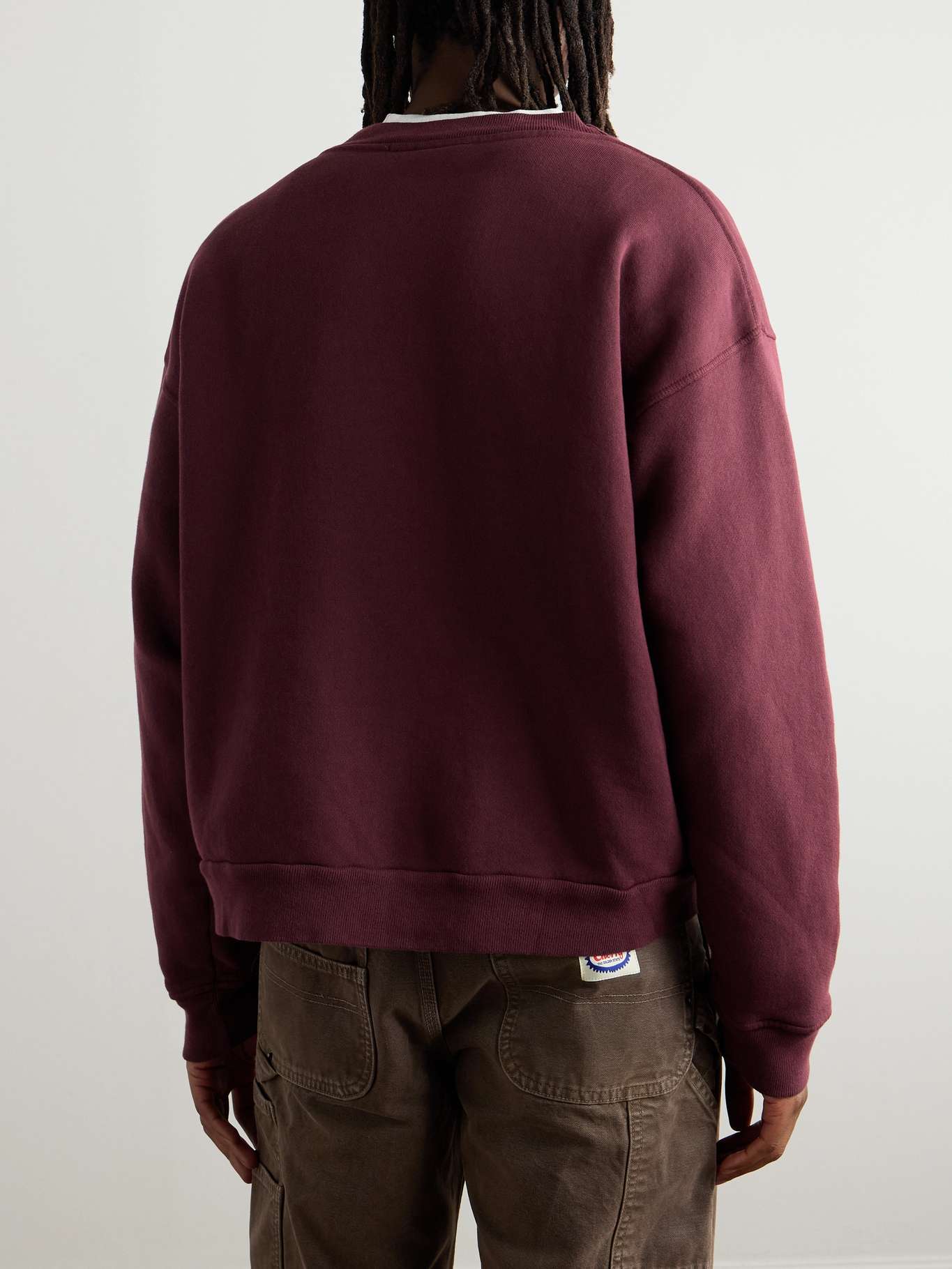 CHERRY LOS ANGELES Vintage Athletic Logo-Appliquéd Garment-Dyed Cotton ...