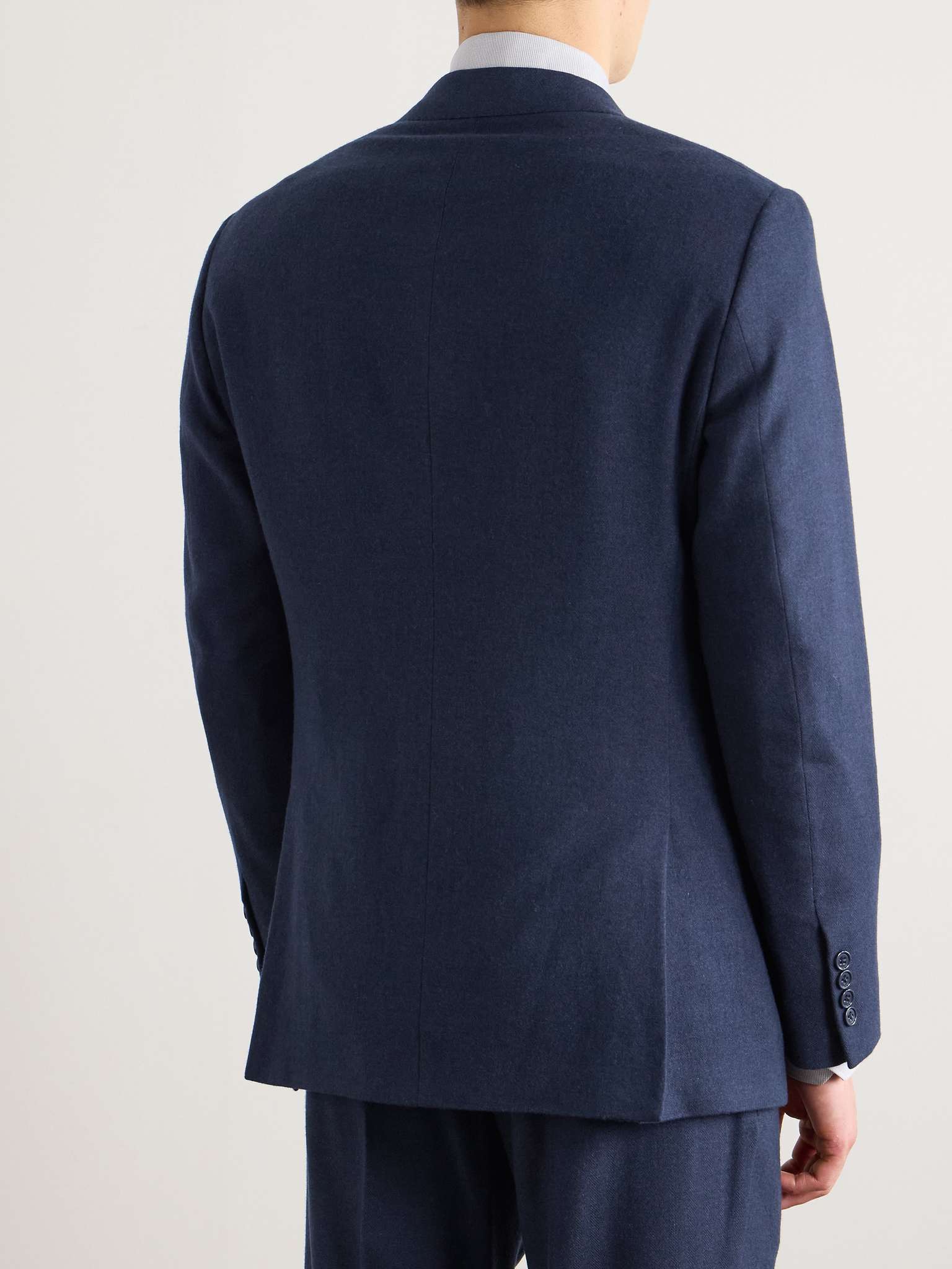 RALPH LAUREN PURPLE LABEL Kent Slim-Fit Herringbone Wool, Silk and ...