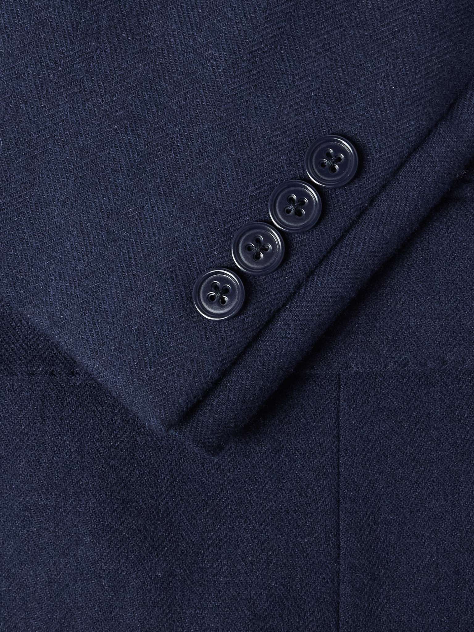 RALPH LAUREN PURPLE LABEL Kent Slim-Fit Herringbone Wool, Silk and ...