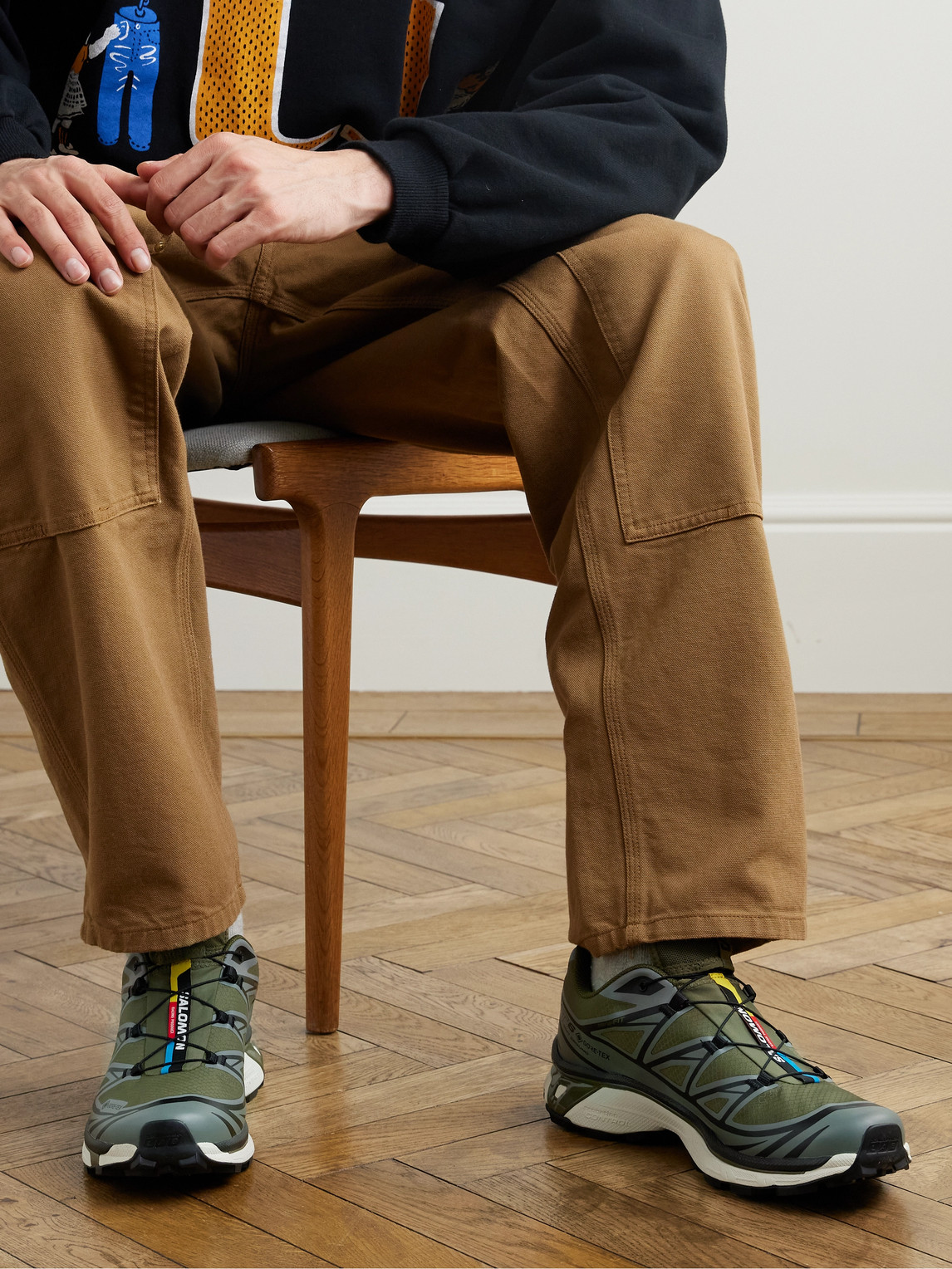 Salomon Xt-6 Rubber-trimmed Gore-tex Mesh Sneakers In Green | ModeSens