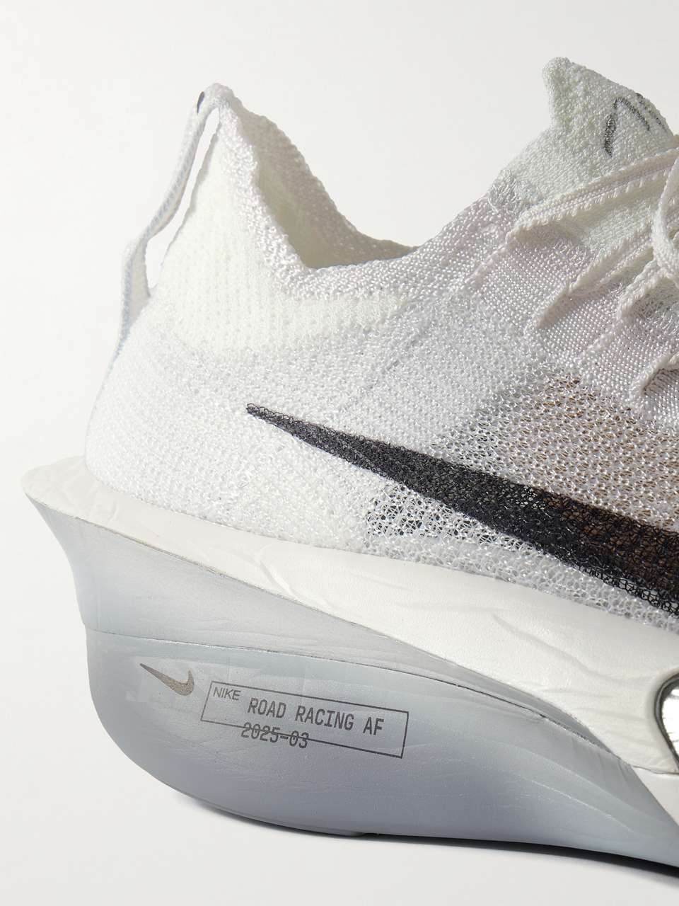 White Alphafly 3 Road Racing Atomknit Sneakers | NIKE RUNNING | MR PORTER