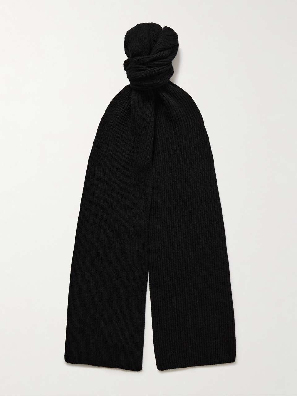 WILLIAM LOCKIE Ribbed Cashmere Scarf for Men | MR PORTER