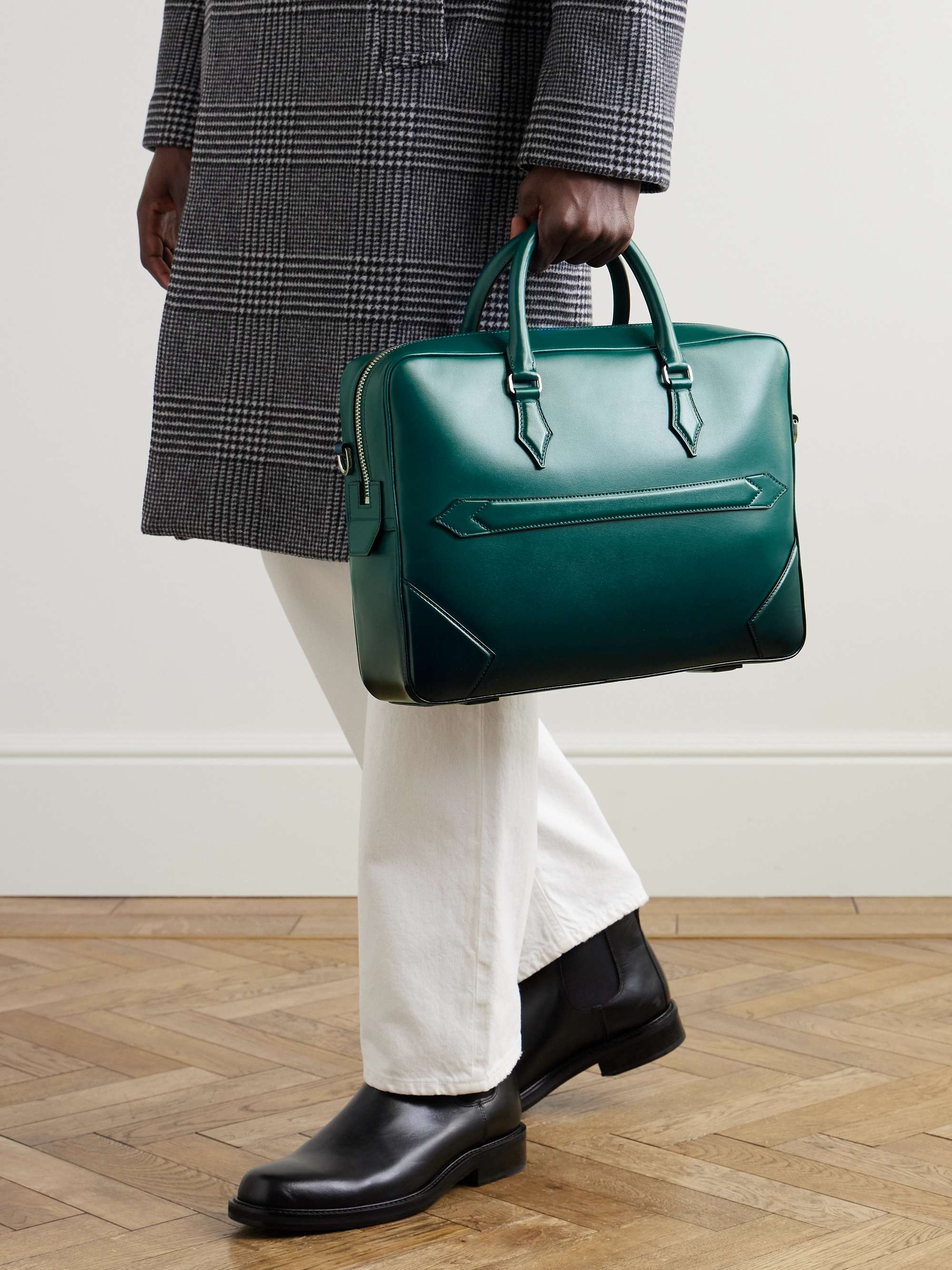 BERLUTI Un Jour Mini Scritto Venezia Leather Briefcase for BERLUTI Un Jour Mini Scritto Venezia Leather Briefcase for