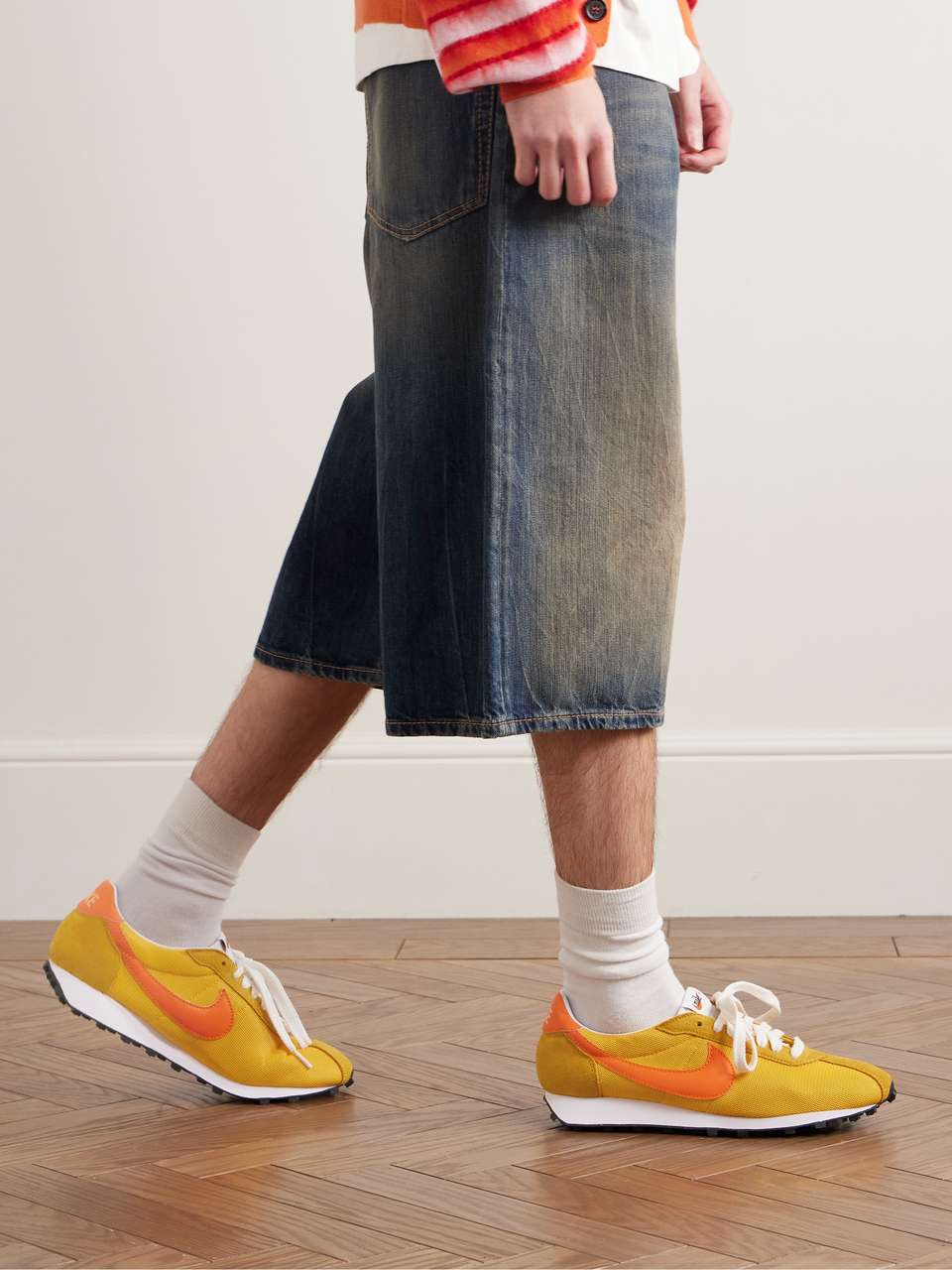 NIKE LD-1000 Leather and Suede-Trimmed Mesh Sneakers for Men | MR PORTER