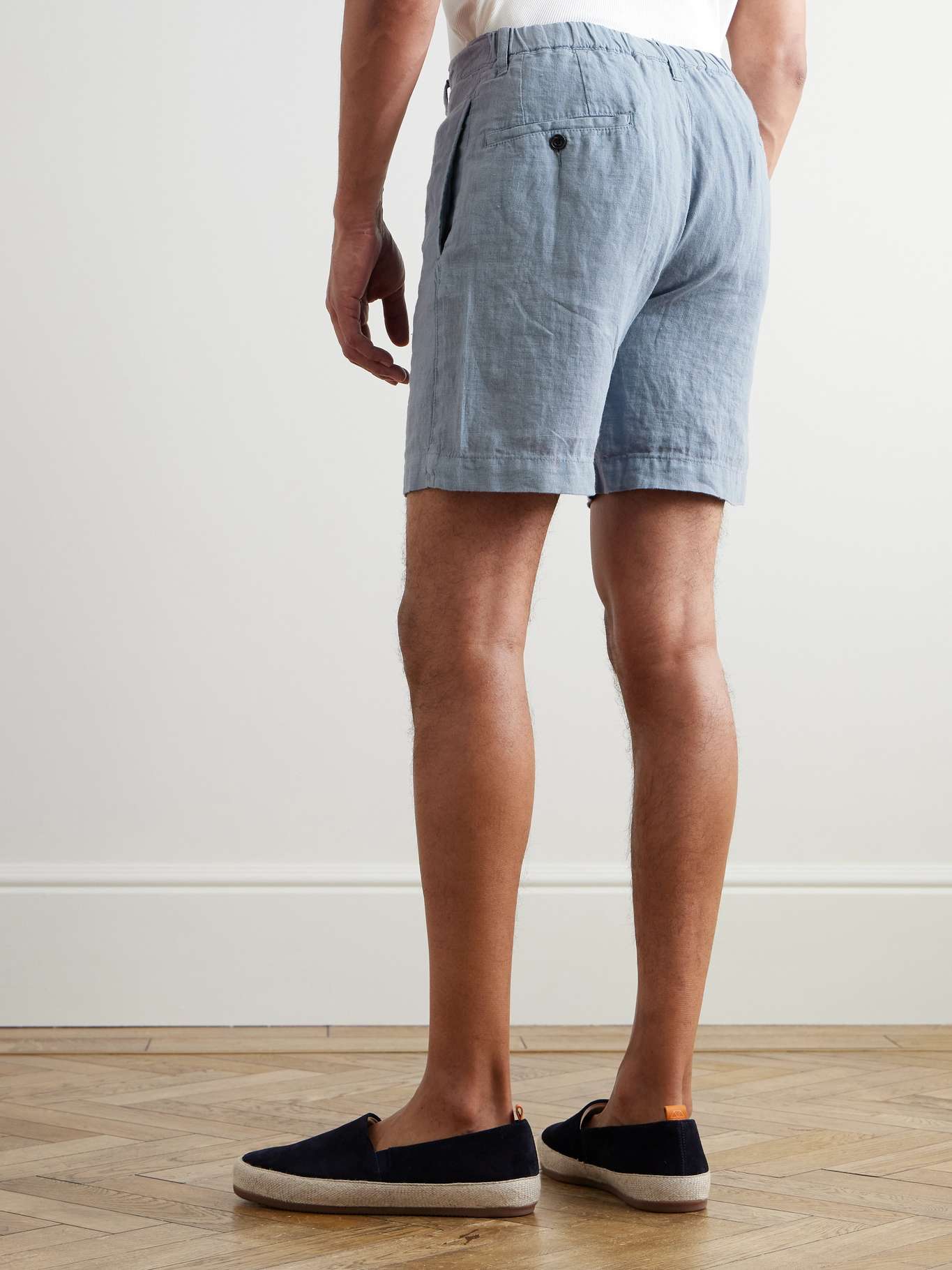 HARTFORD Tank Straight-Leg Linen Drawstring Shorts for Men | MR PORTER
