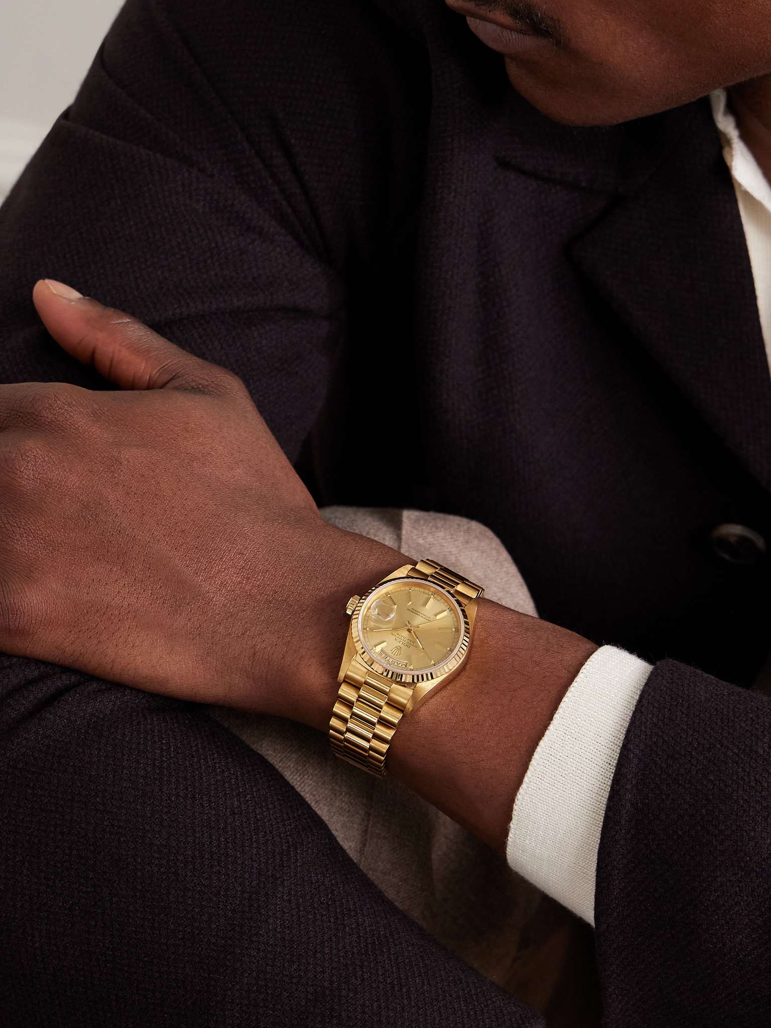 WINDSOR Pre-Owned 1987 Rolex Oyster Perpetual Day-Date Automatic 36mm ...