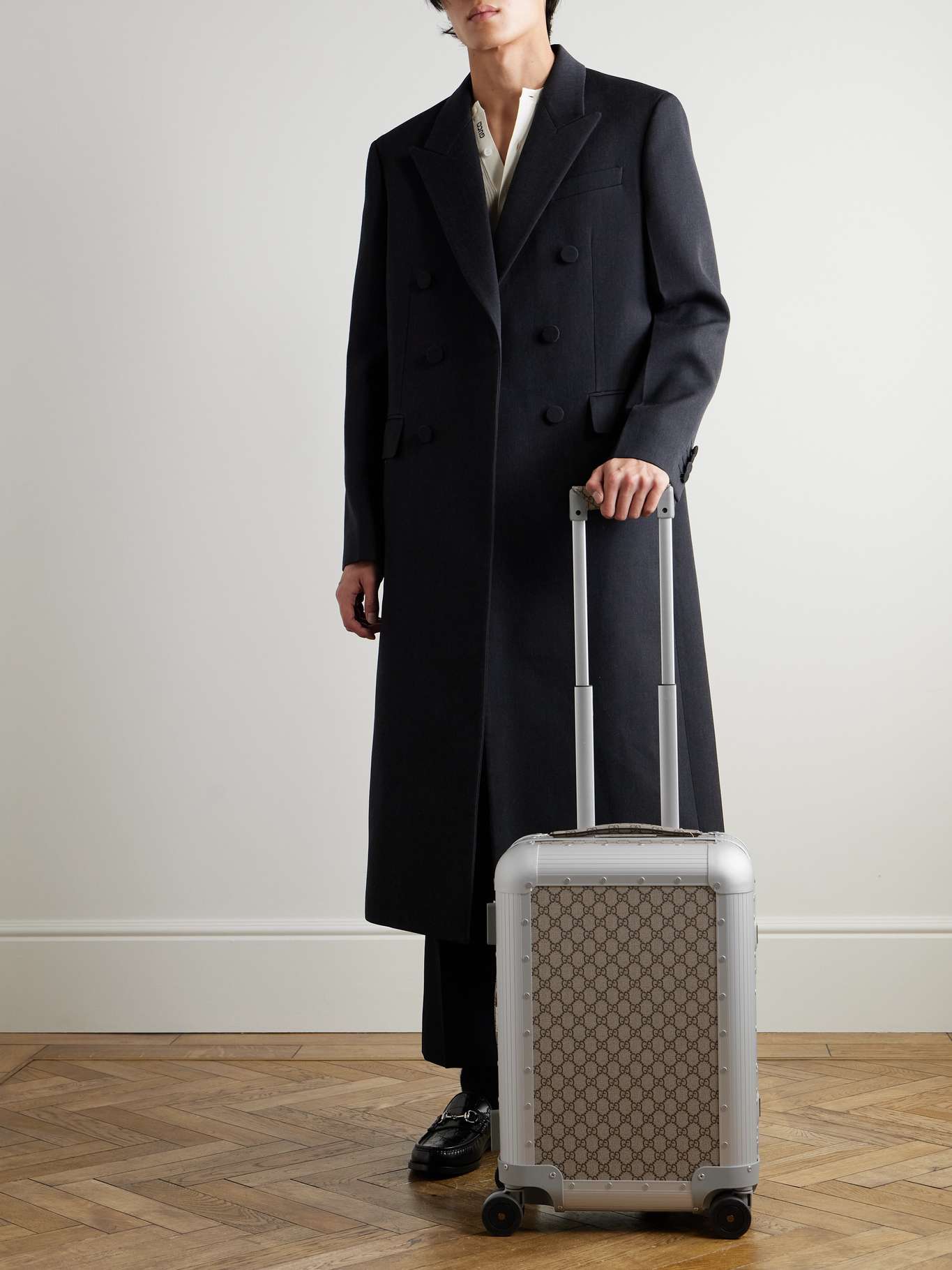 GUCCI + FPM Milano 53cm Monogrammed Coated-Canvas and Aluminium Suitcase for Men | MR PORTER