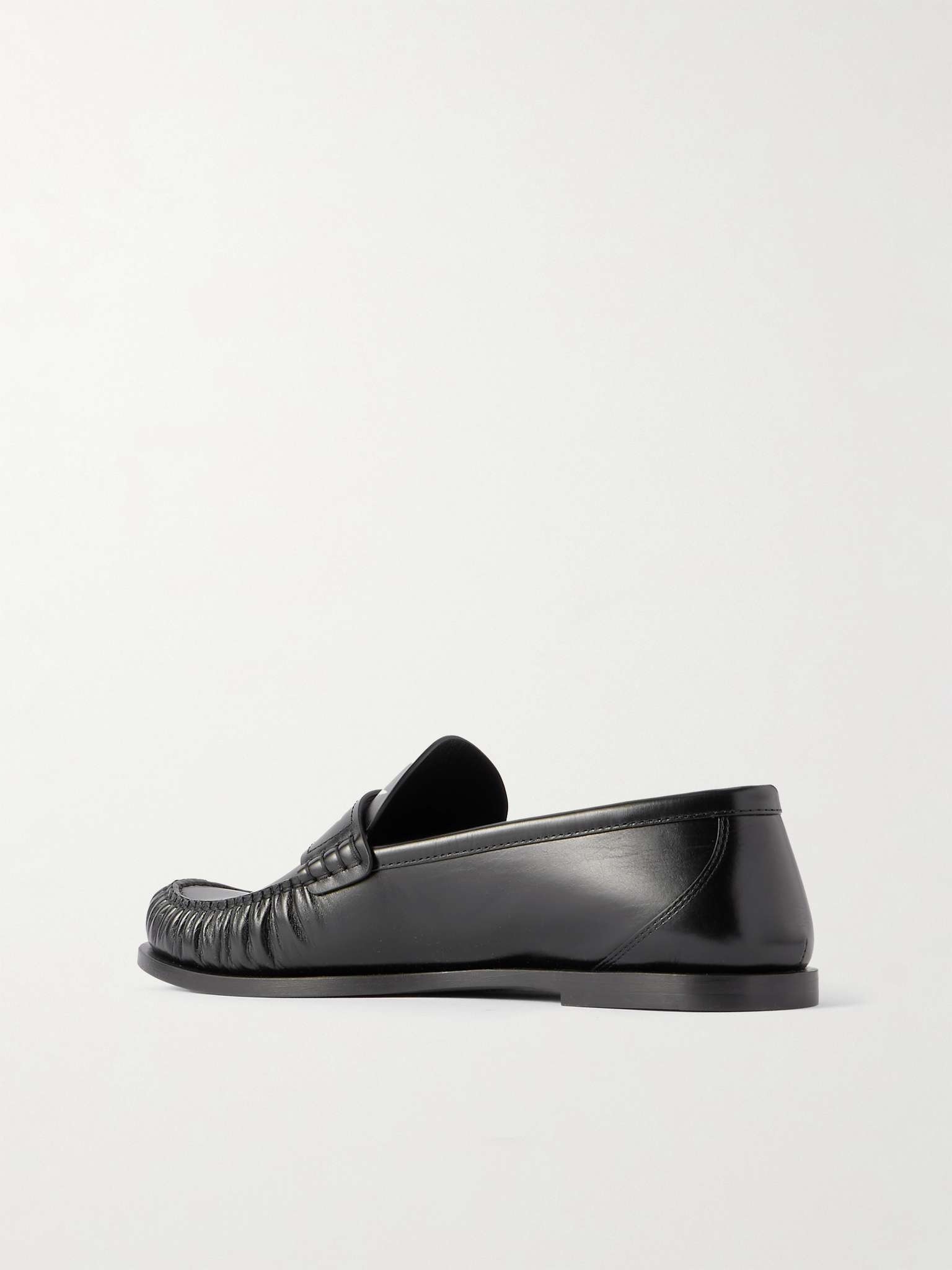 SAINT LAURENT Laurent Logo-Embellished Leather Penny Loafers for Men ...