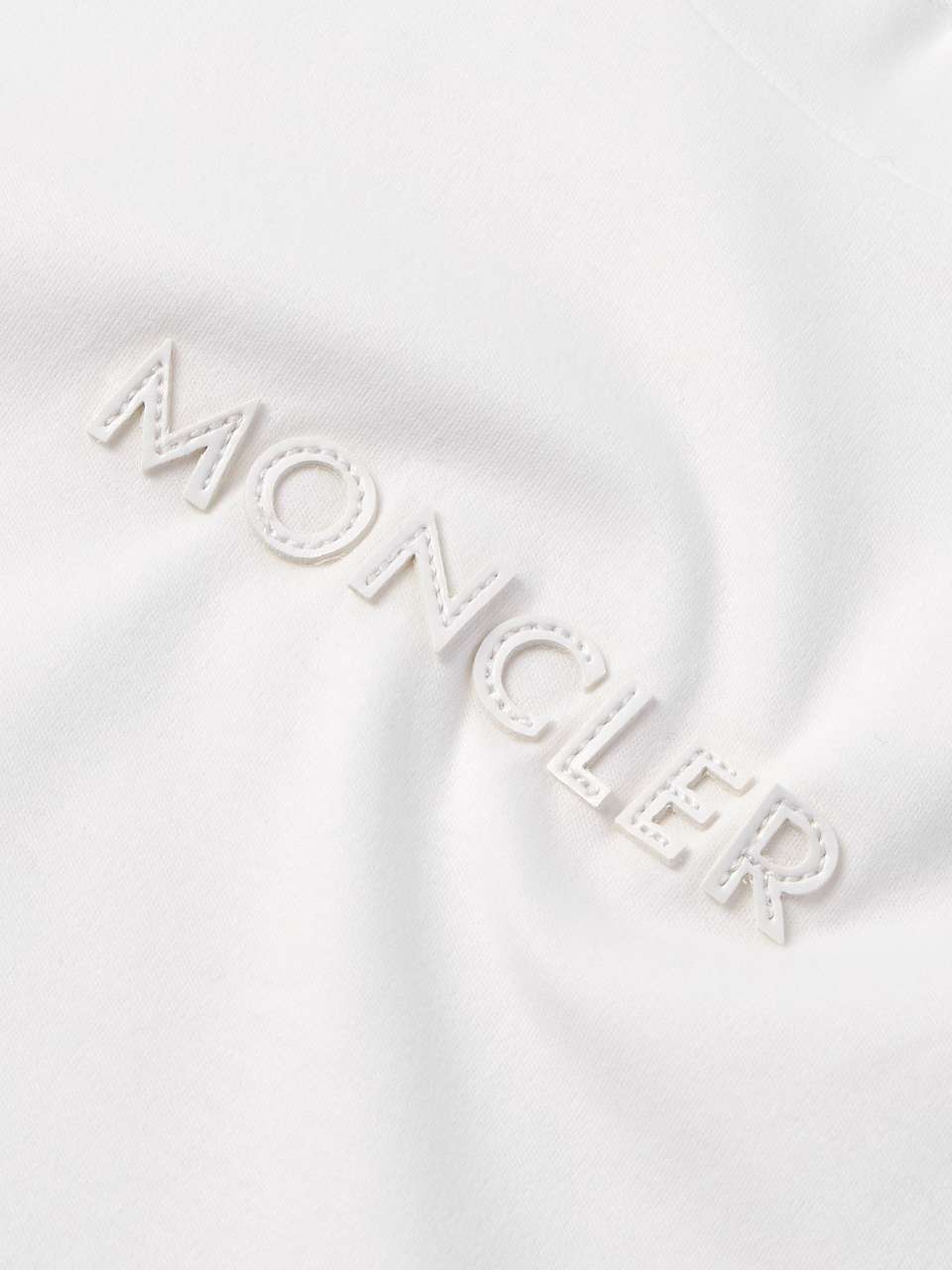 MONCLER Logo-Appliquéd Cotton-Jersey T-Shirt for Men | MR PORTER