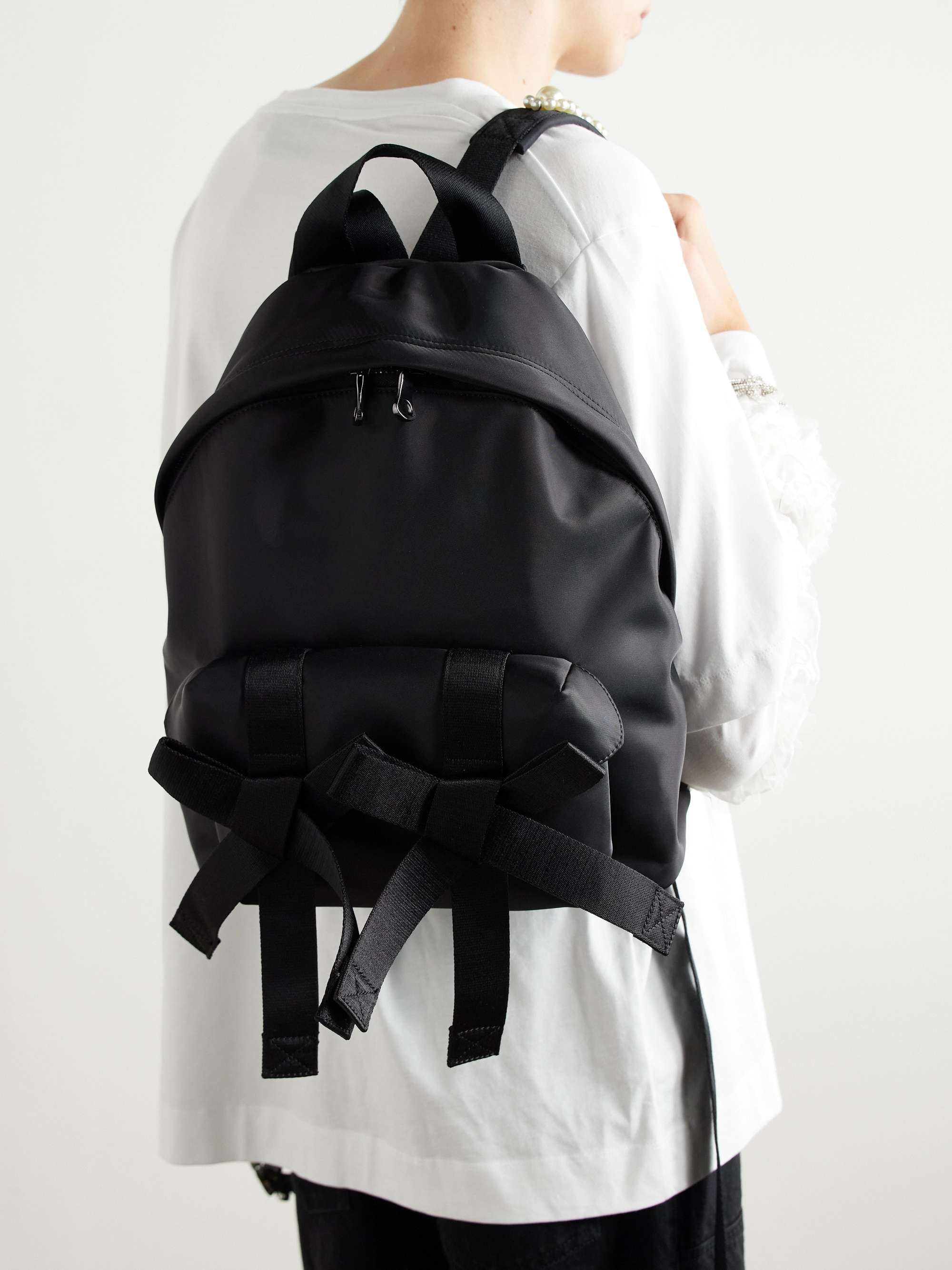 SIMONE ROCHA Utility Bow Embellished Shell Backpack for Men | MR PORTER