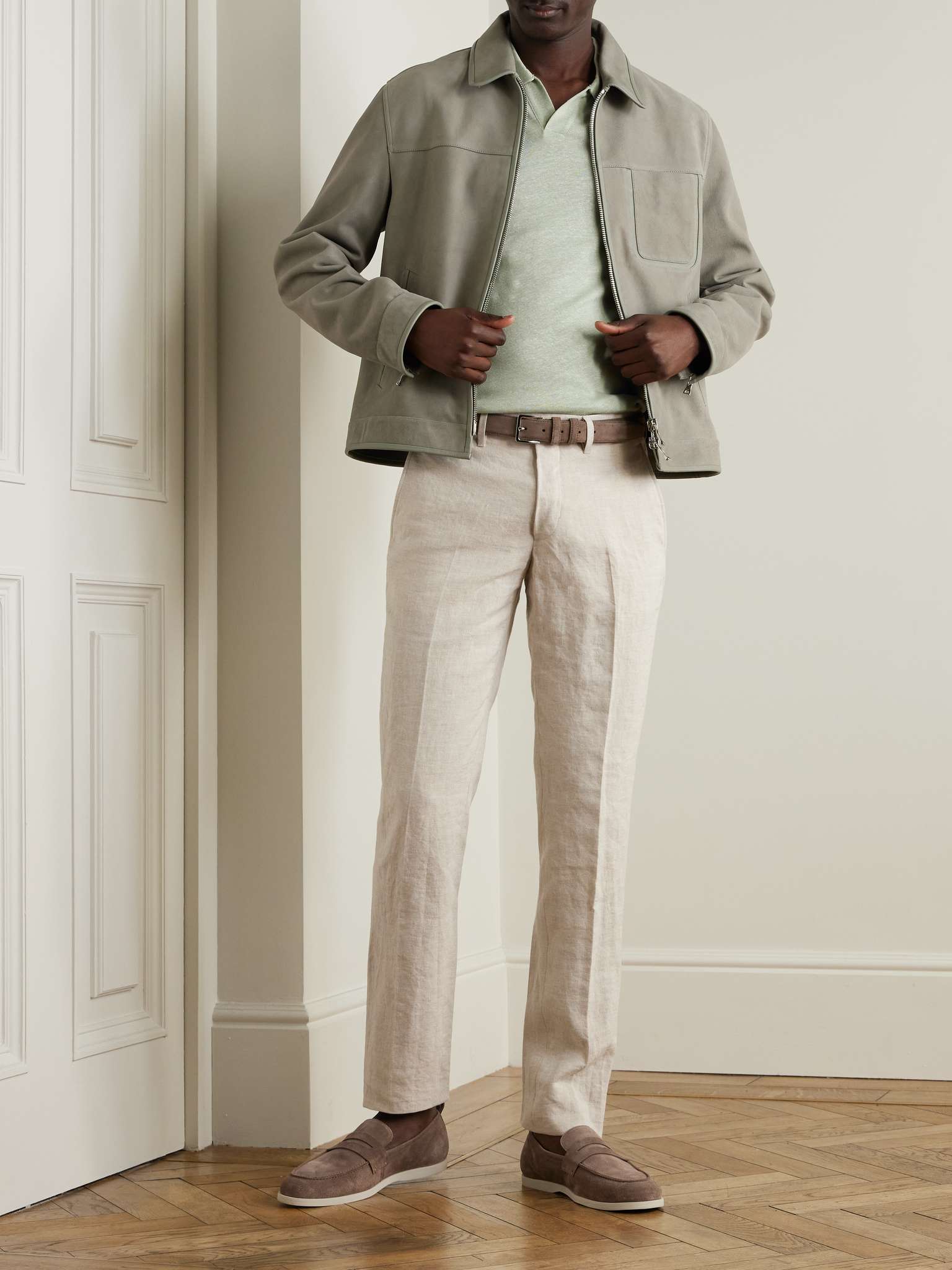 MR P. Linen and Organic Cotton-Blend Polo Shirt for Men | MR PORTER