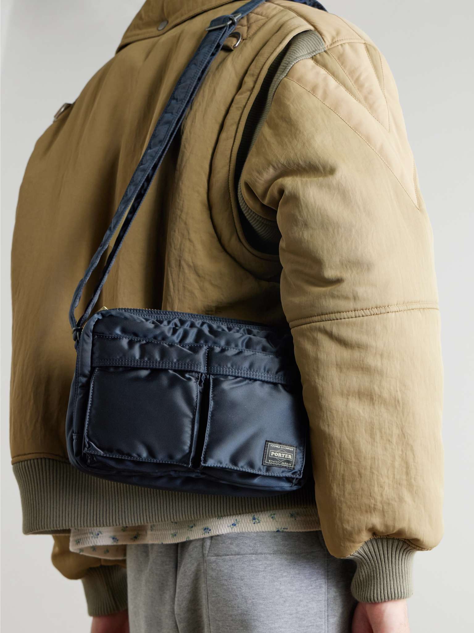 PORTER-YOSHIDA & CO Tanker Sling Nylon-Twill Messenger Bag for Men | MR PORTER