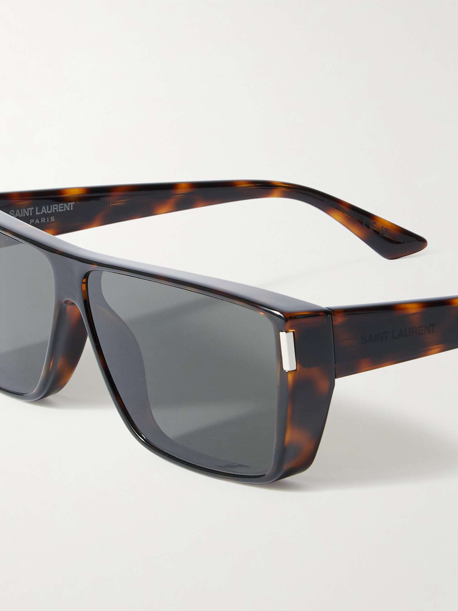 SAINT LAURENT EYEWEAR Rectangular-Frame Tortoiseshell Acetate ...