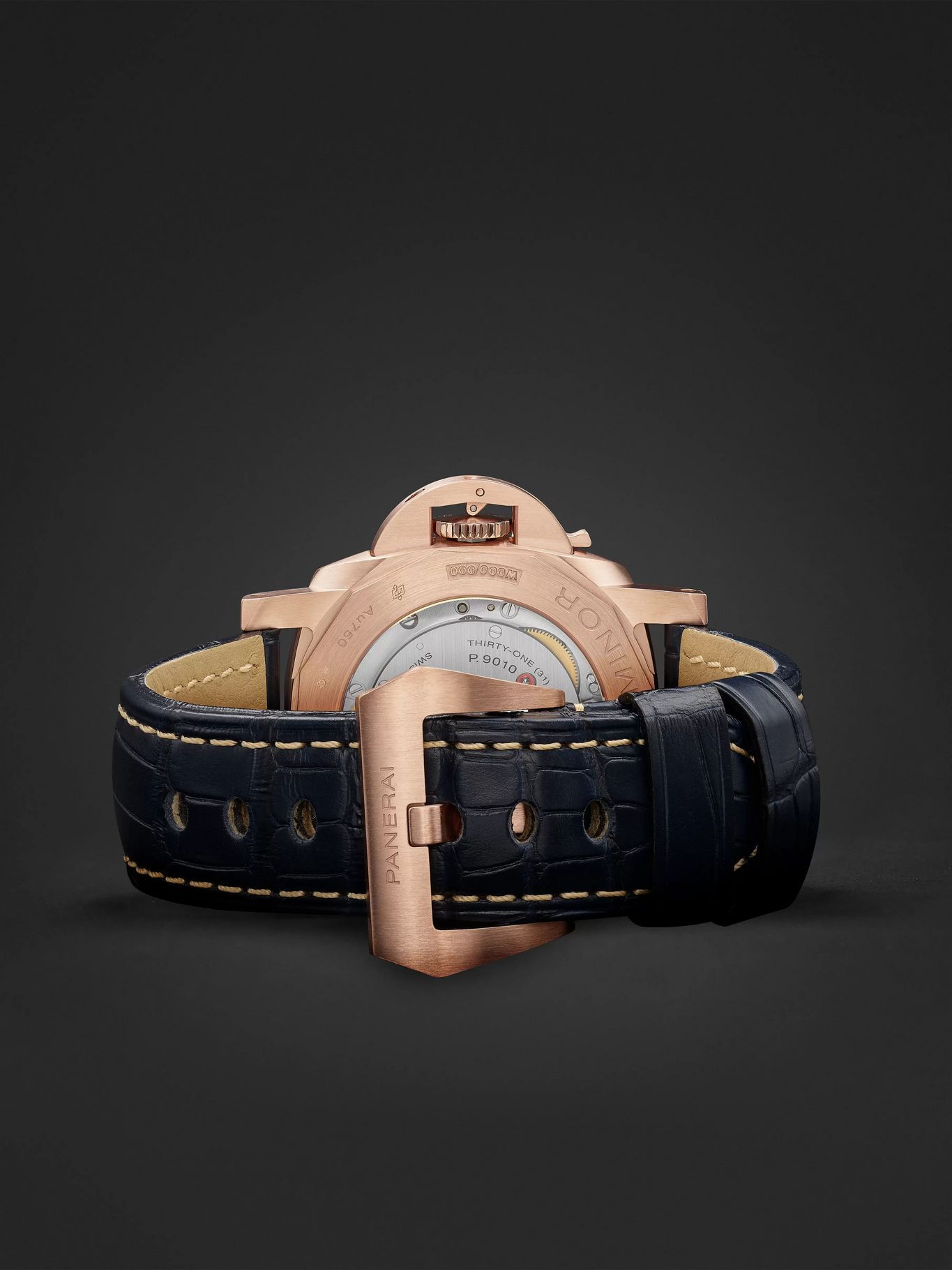 PANERAI Luminor Marina Sole Blu Automatic 44mm Goldtech and Alligator ...