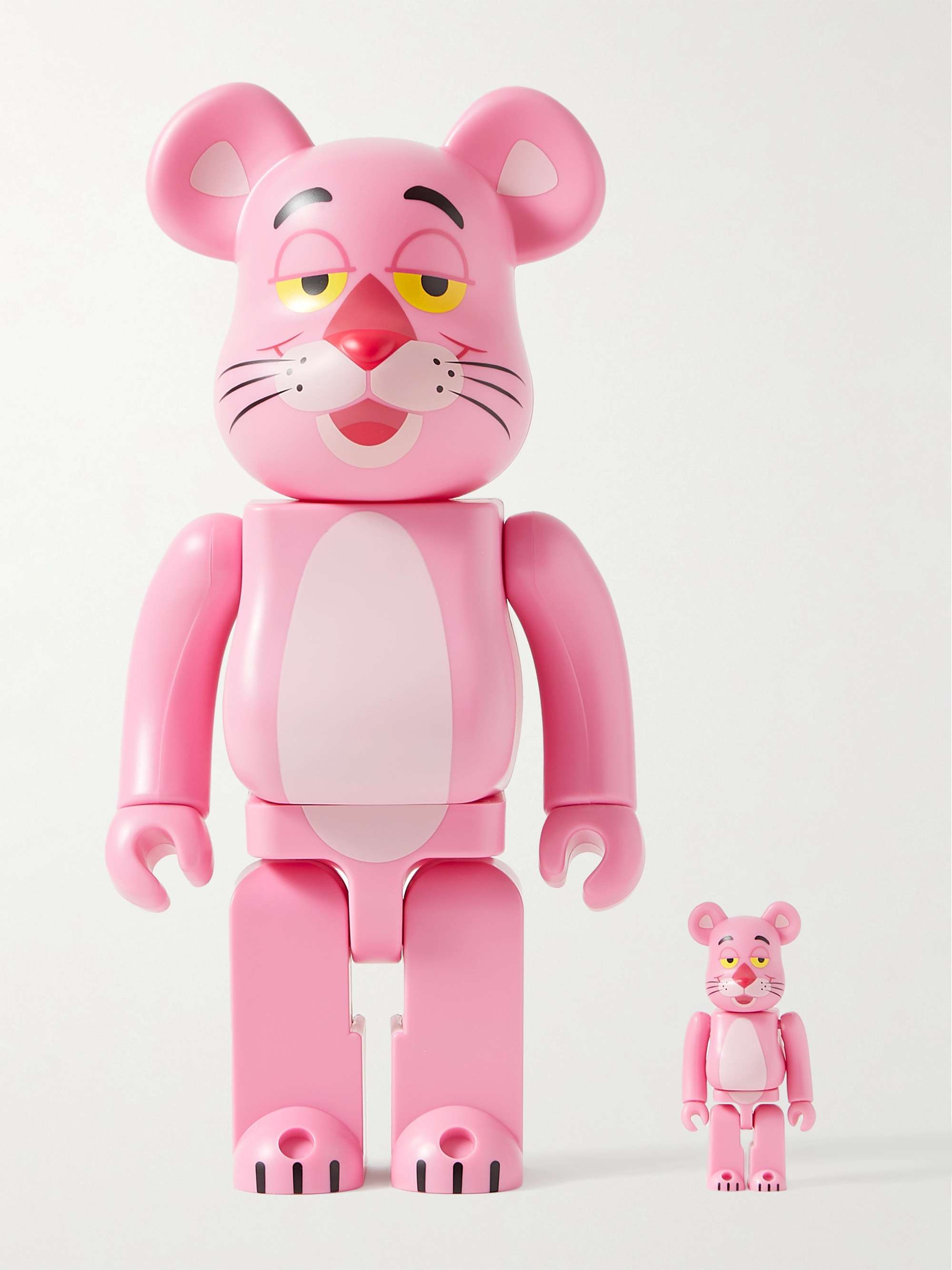 BE@RBRICK Pink Panther 100% + 400% Printed PVC Figurine Set for Men ...