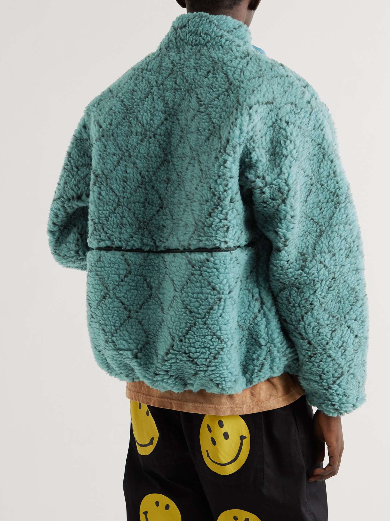 KAPITAL Do-Gi Boa Reversible Printed Fleece and Shell Bomber Jacket for ...