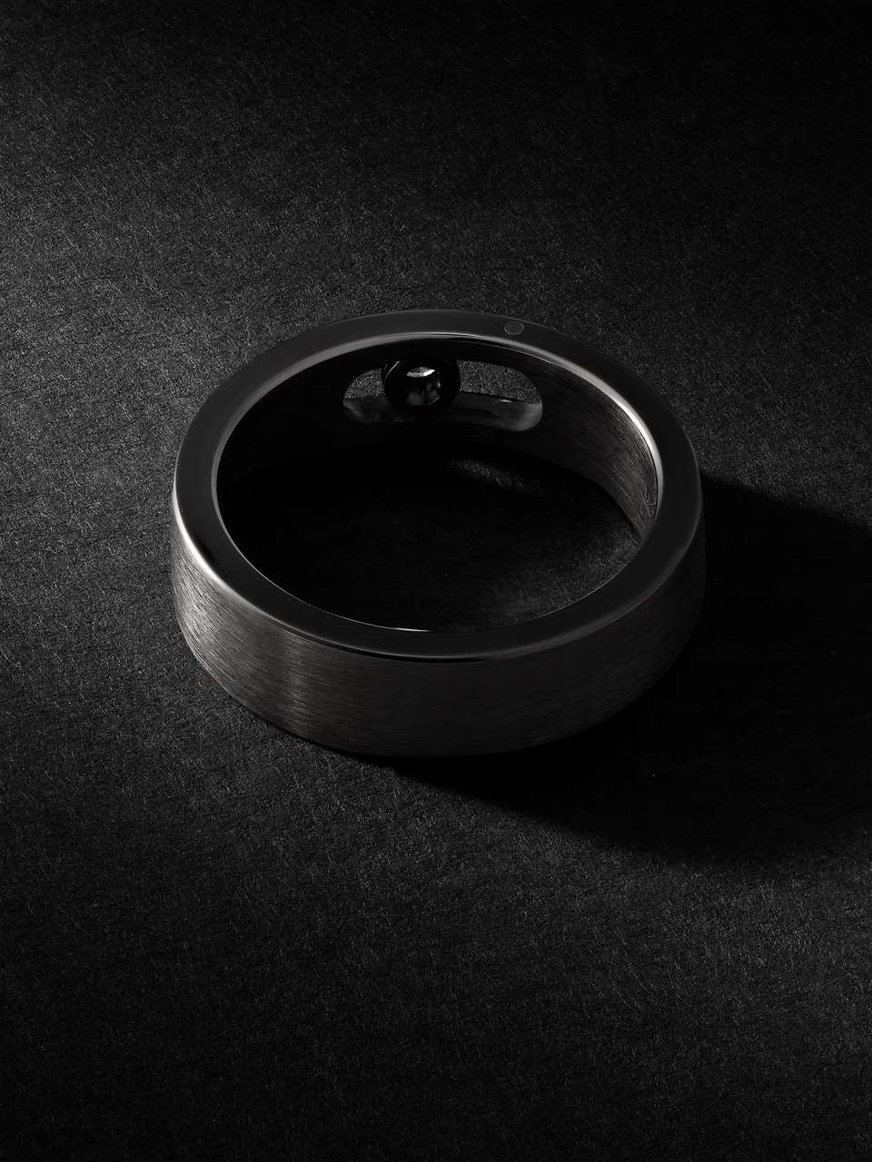 MESSIKA Move PM Graphite Titanium Diamond Ring for Men | MR PORTER
