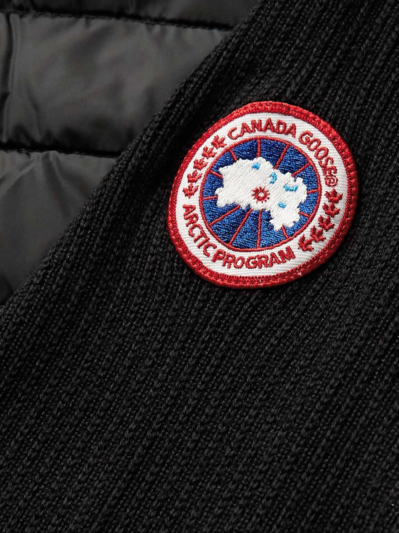 CANADA GOOSE HyBridge Slim-Fit Quilted Down Shell and Merino Wool ...