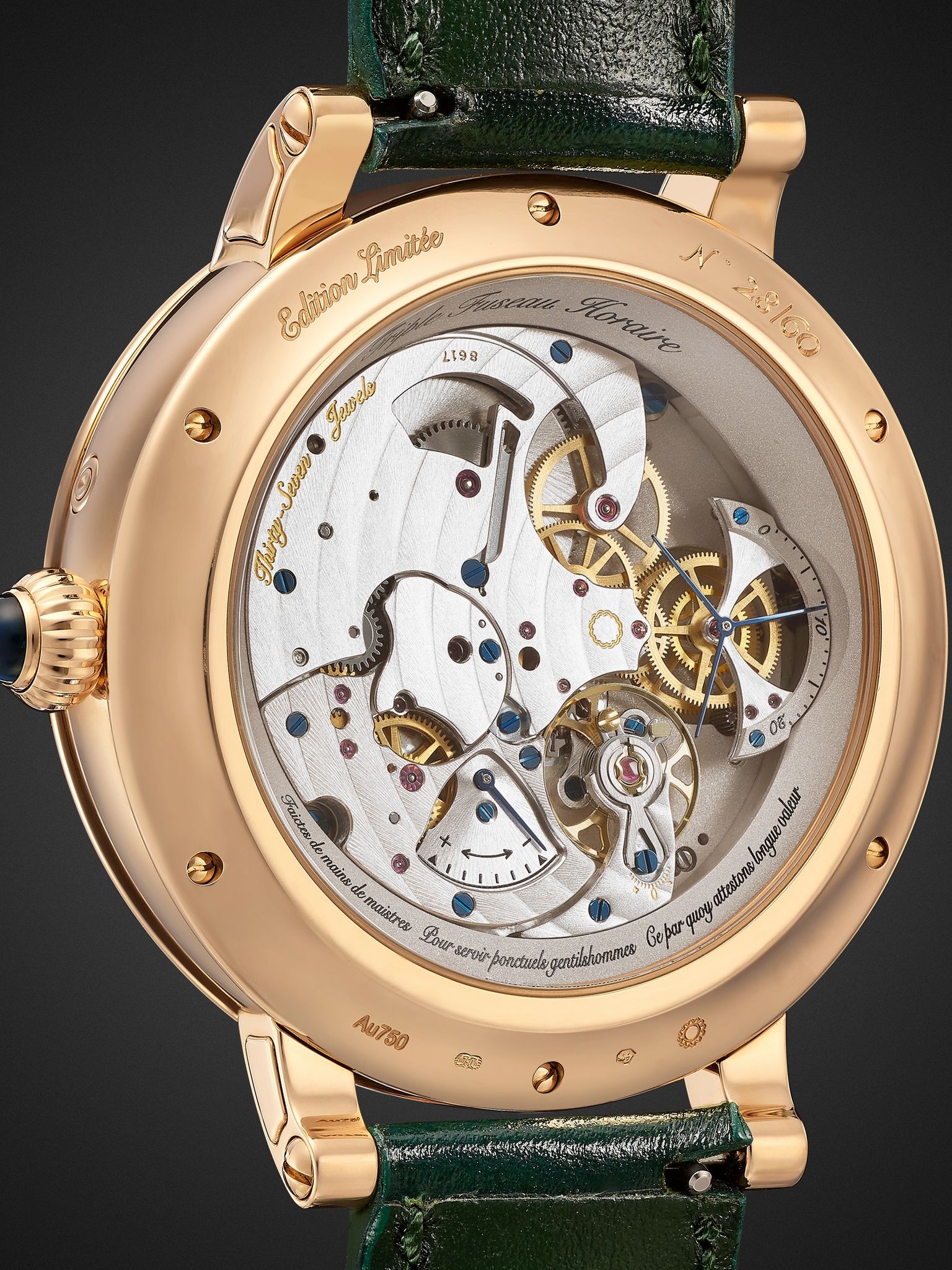 BOVET Récital 27 Limited Edition Hand-Wound 46mm 18-Karat Red Gold and ...