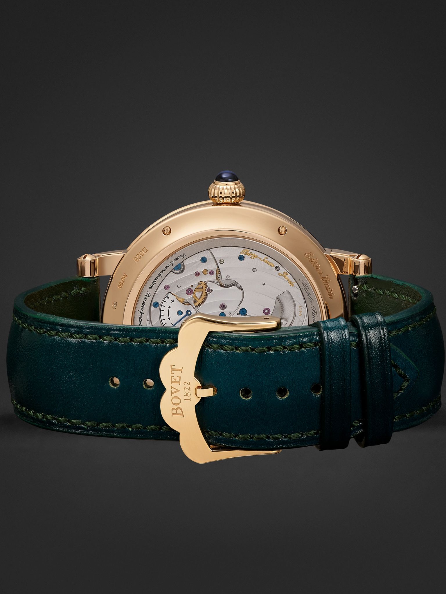 BOVET Récital 27 Limited Edition Hand-Wound 46mm 18-Karat Red Gold and ...