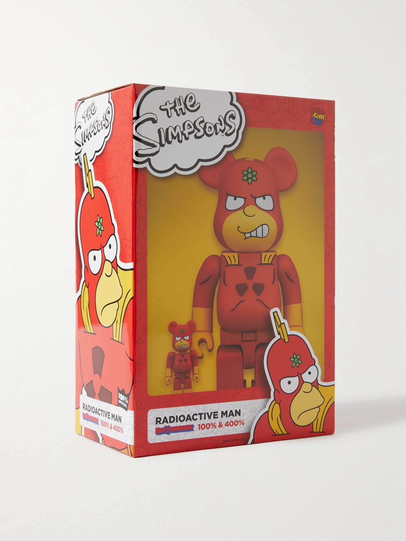 BE@RBRICK + The Simpsons Radioactive Man 100% + 400% Printed PVC ...