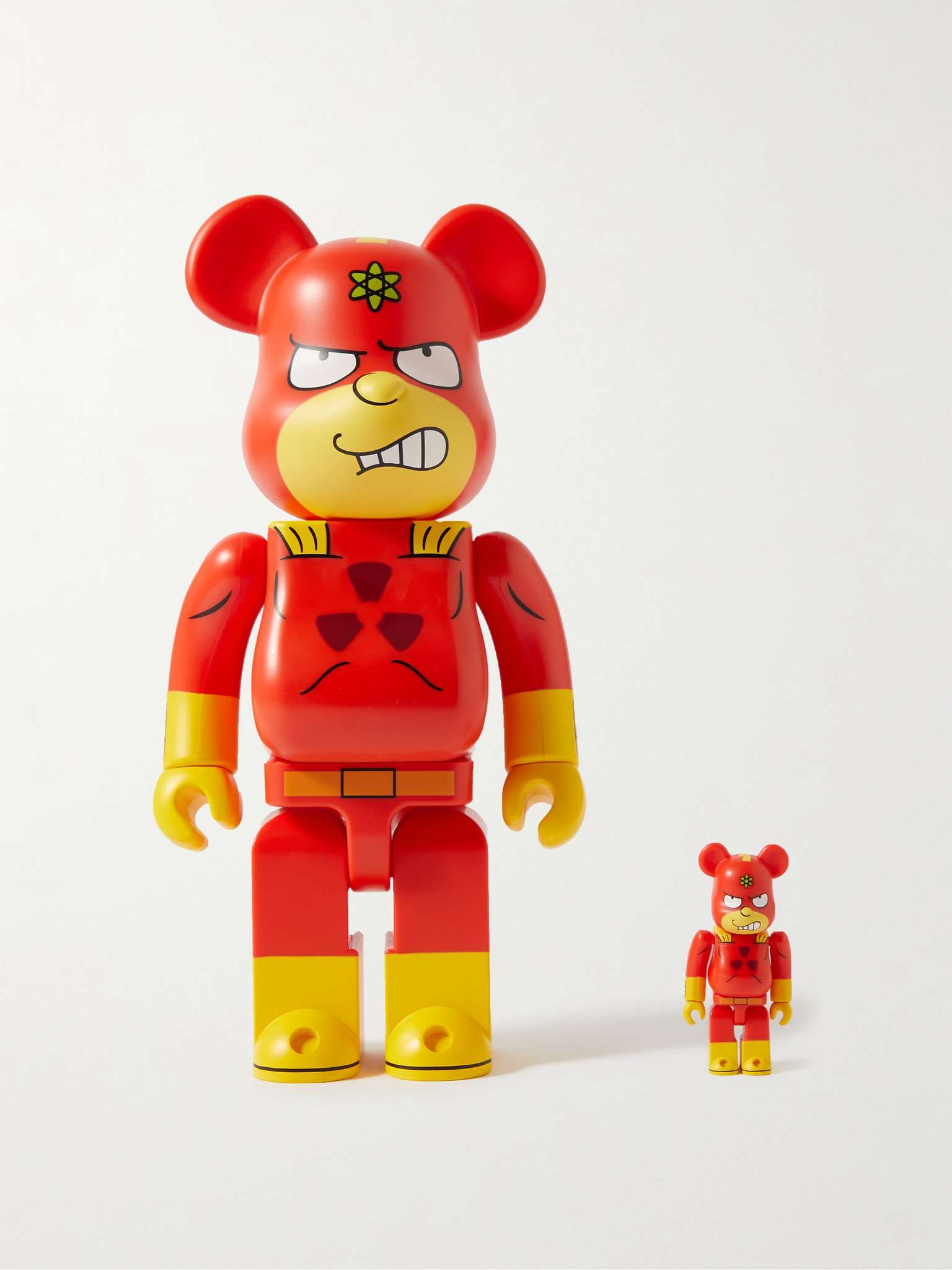 BE@RBRICK + The Simpsons Radioactive Man 100% + 400% Printed PVC ...