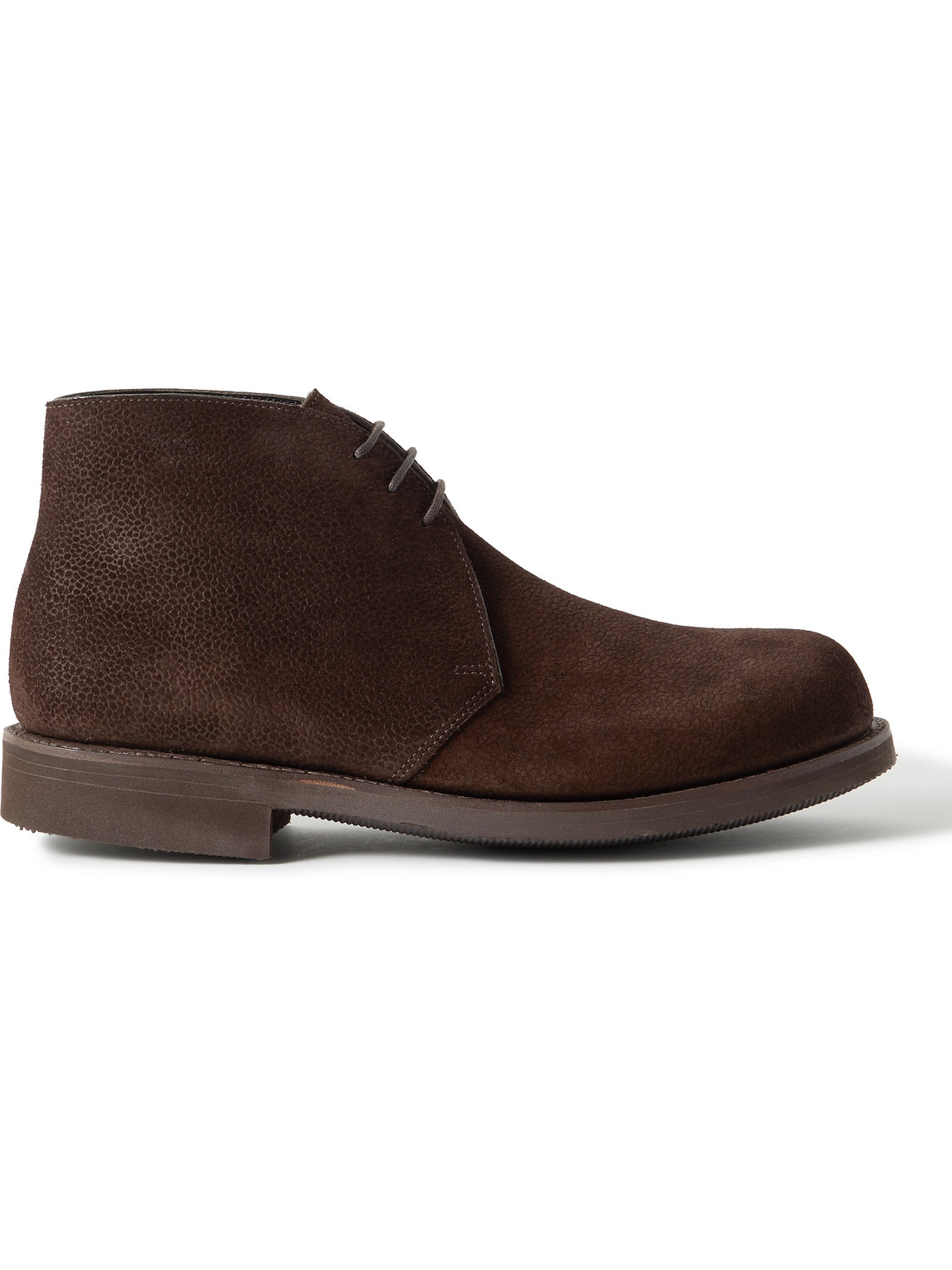 George Cleverley Jacob Full-grain Suede Chukka Boots In Brown | ModeSens
