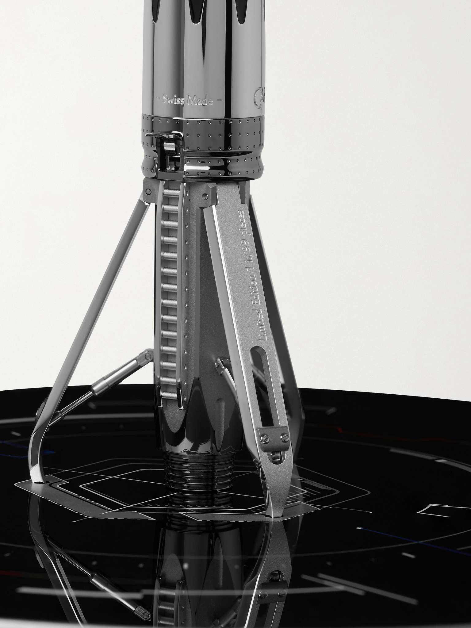 CARAN D'ACHE + MB&F Astrograph Limited Edition Rhodium-Plated Fountain ...
