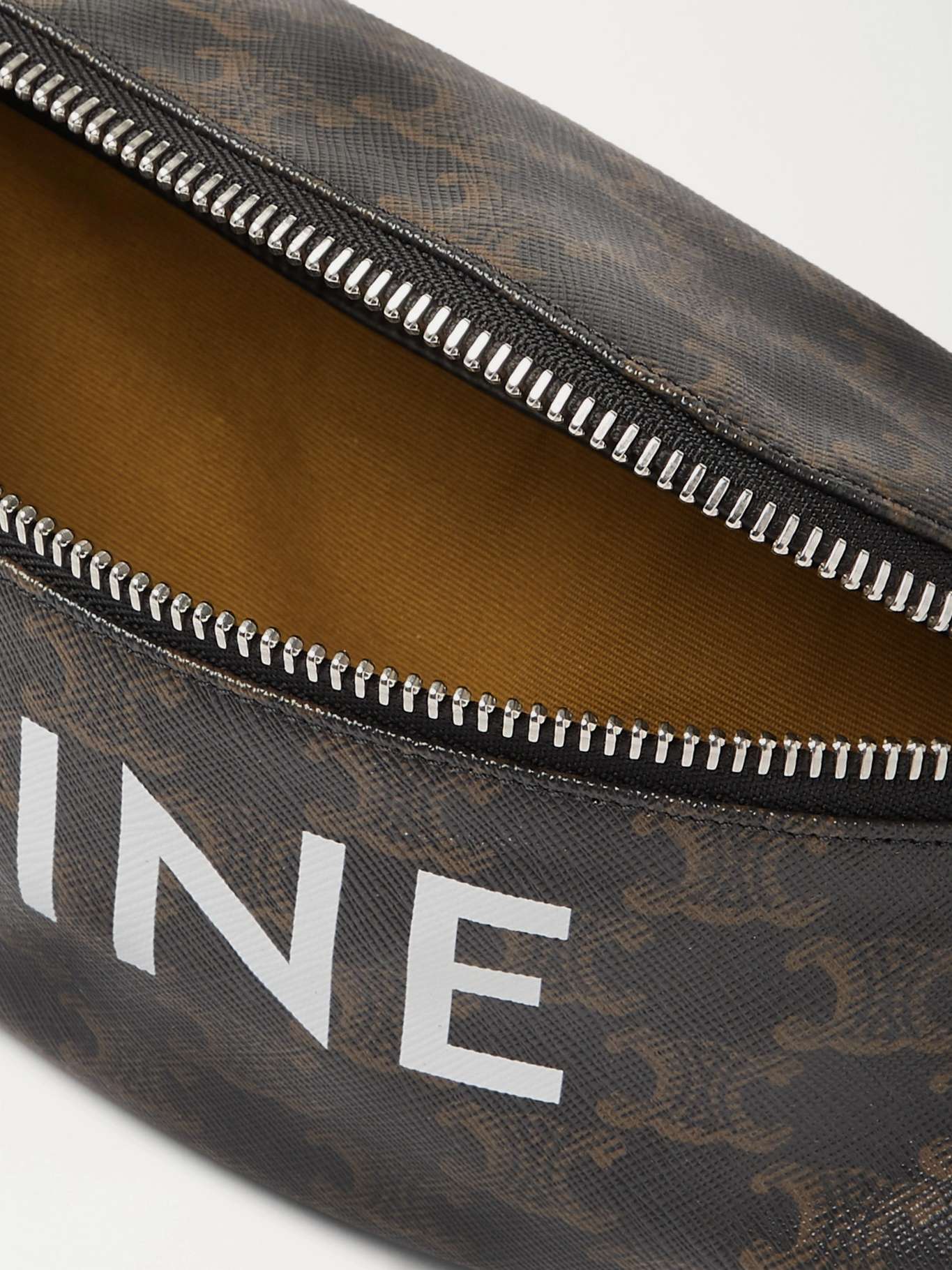 CELINE HOMME Triomphe Celine-Print Coated-Canvas and Nylon Belt Bag for ...