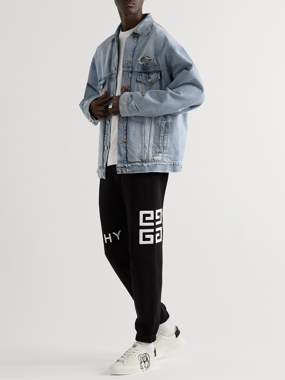 Givenchy White Chito Edition Dog Print City Sport Sneakers | ModeSens