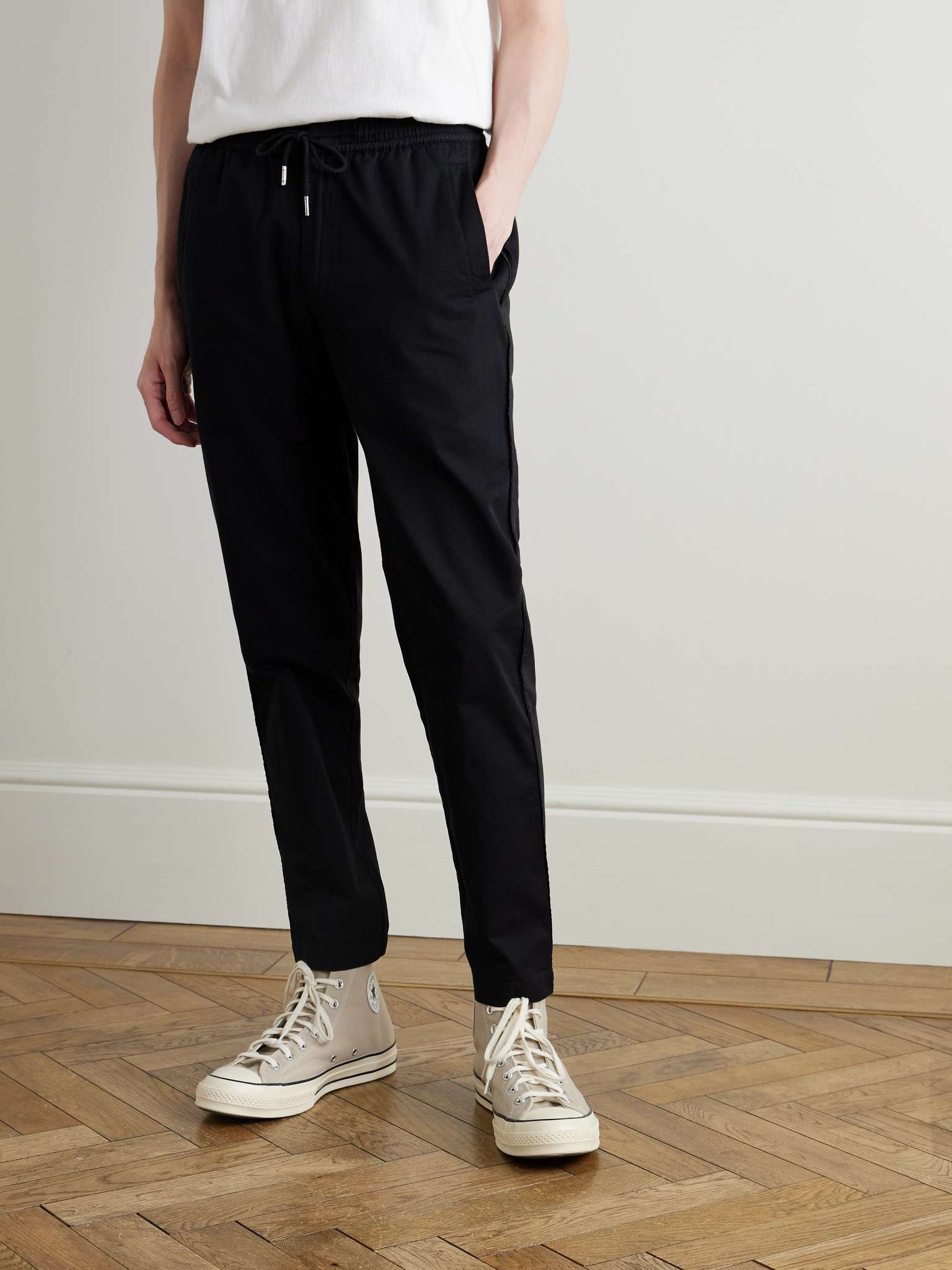 FOLK Tapered Cotton-Twill Drawstring Trousers for Men | MR PORTER