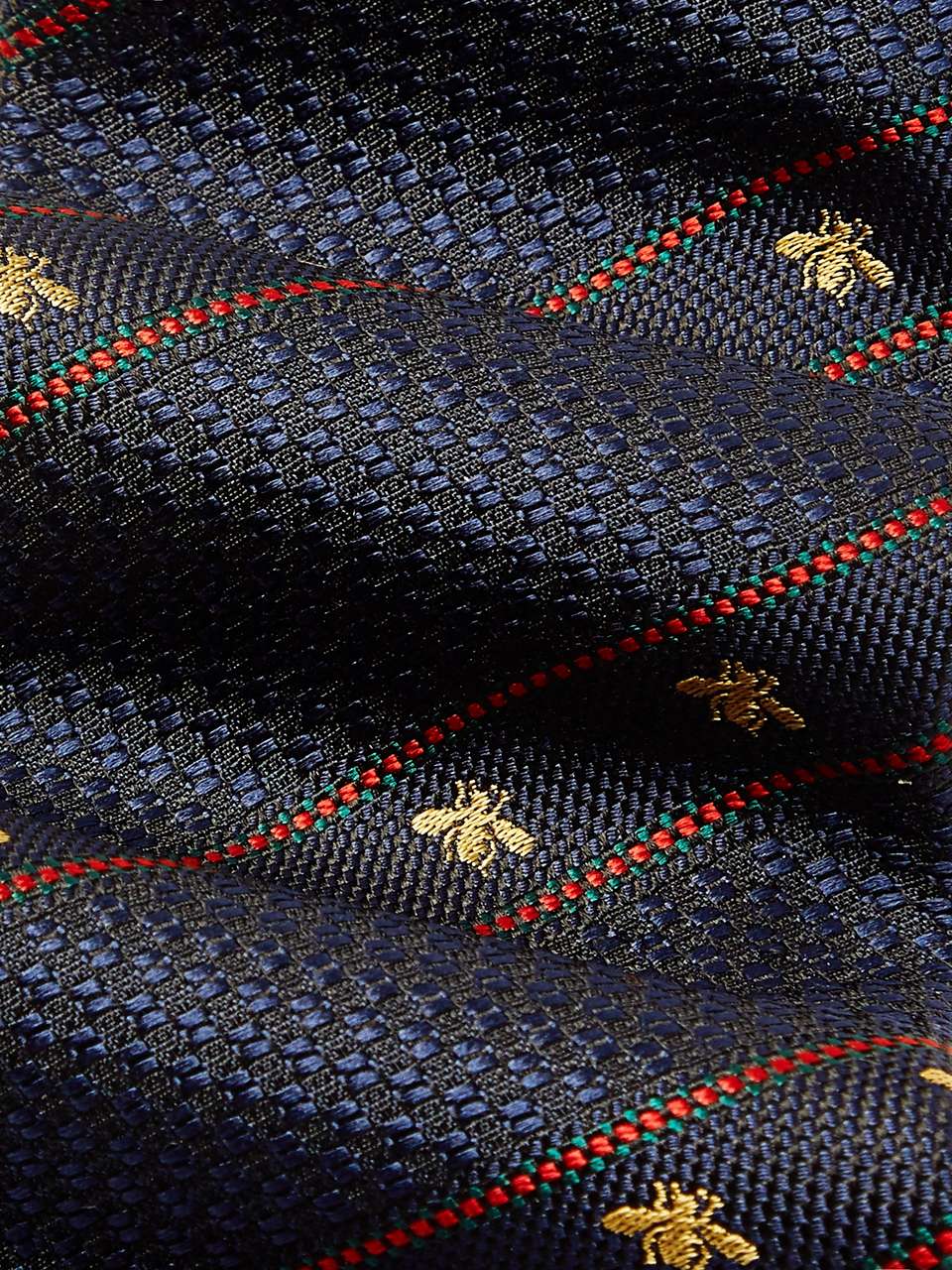 GUCCI 7cm Logo-Detailed Striped Silk-Jacquard Tie for Men | MR PORTER