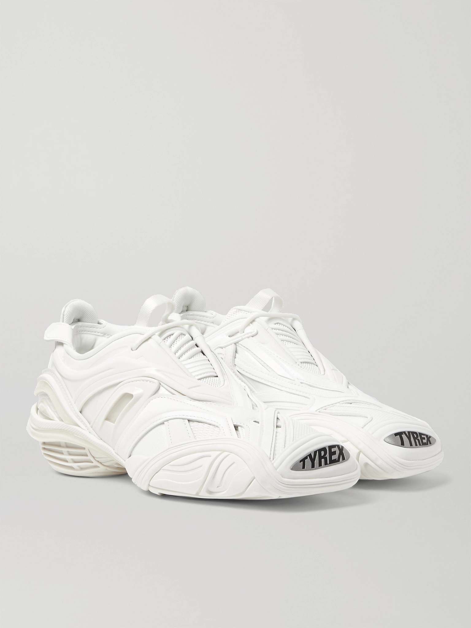 BALENCIAGA Tyrex Rubber, Mesh and Faux Leather Sneakers for Men | MR PORTER
