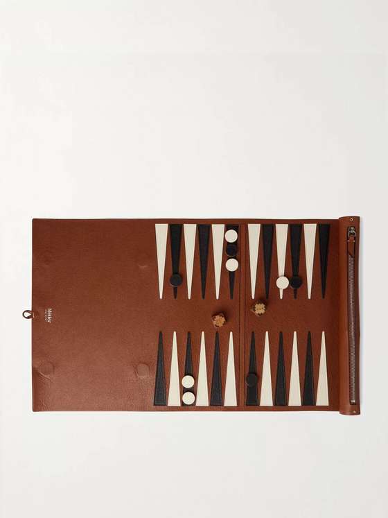 Brown Leather Backgammon Set | MÉTIER | MR PORTER
