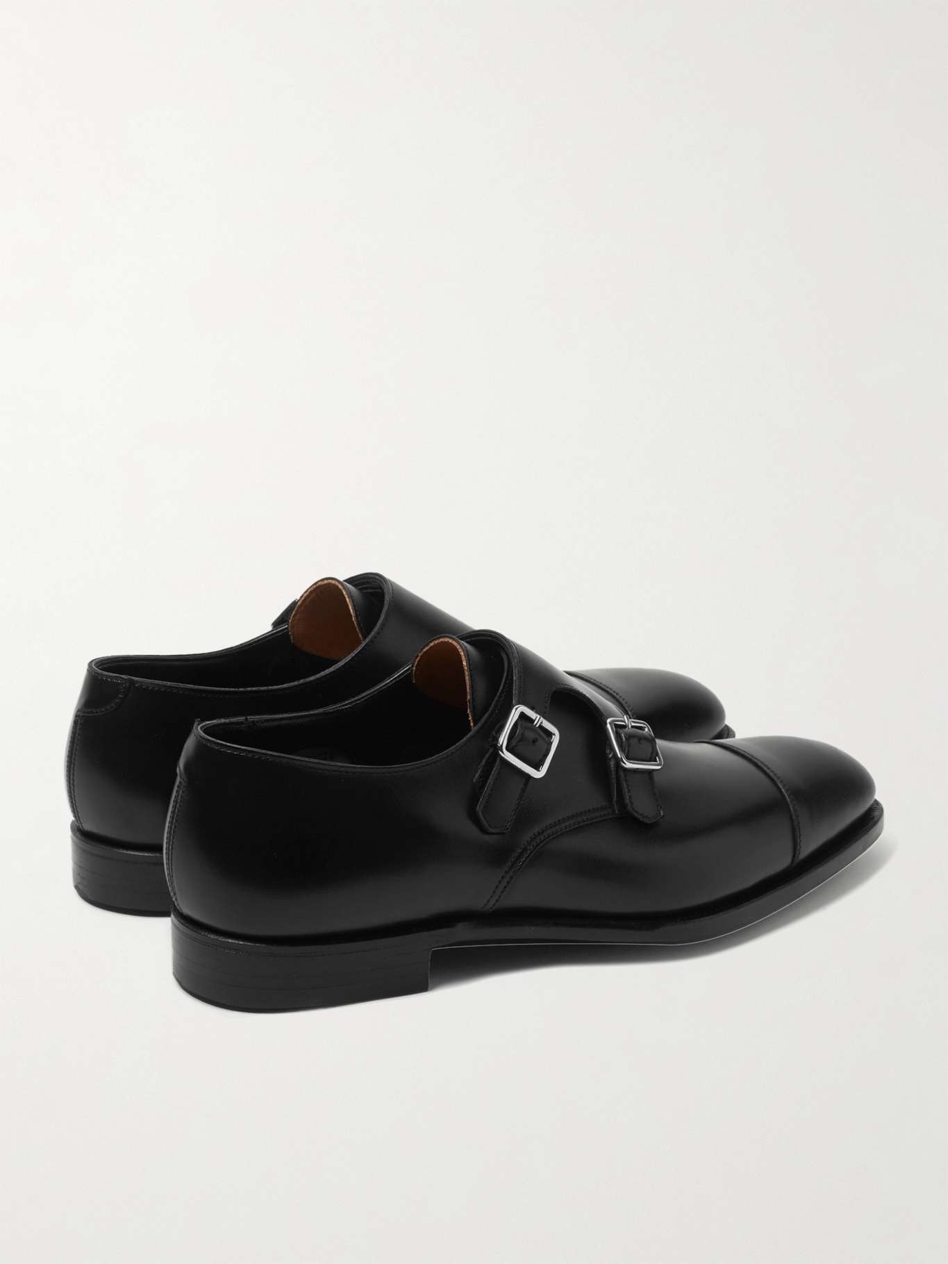 GEORGE CLEVERLEY Thomas Cap-Toe Leather Monk-Strap Shoes for Men | MR ...