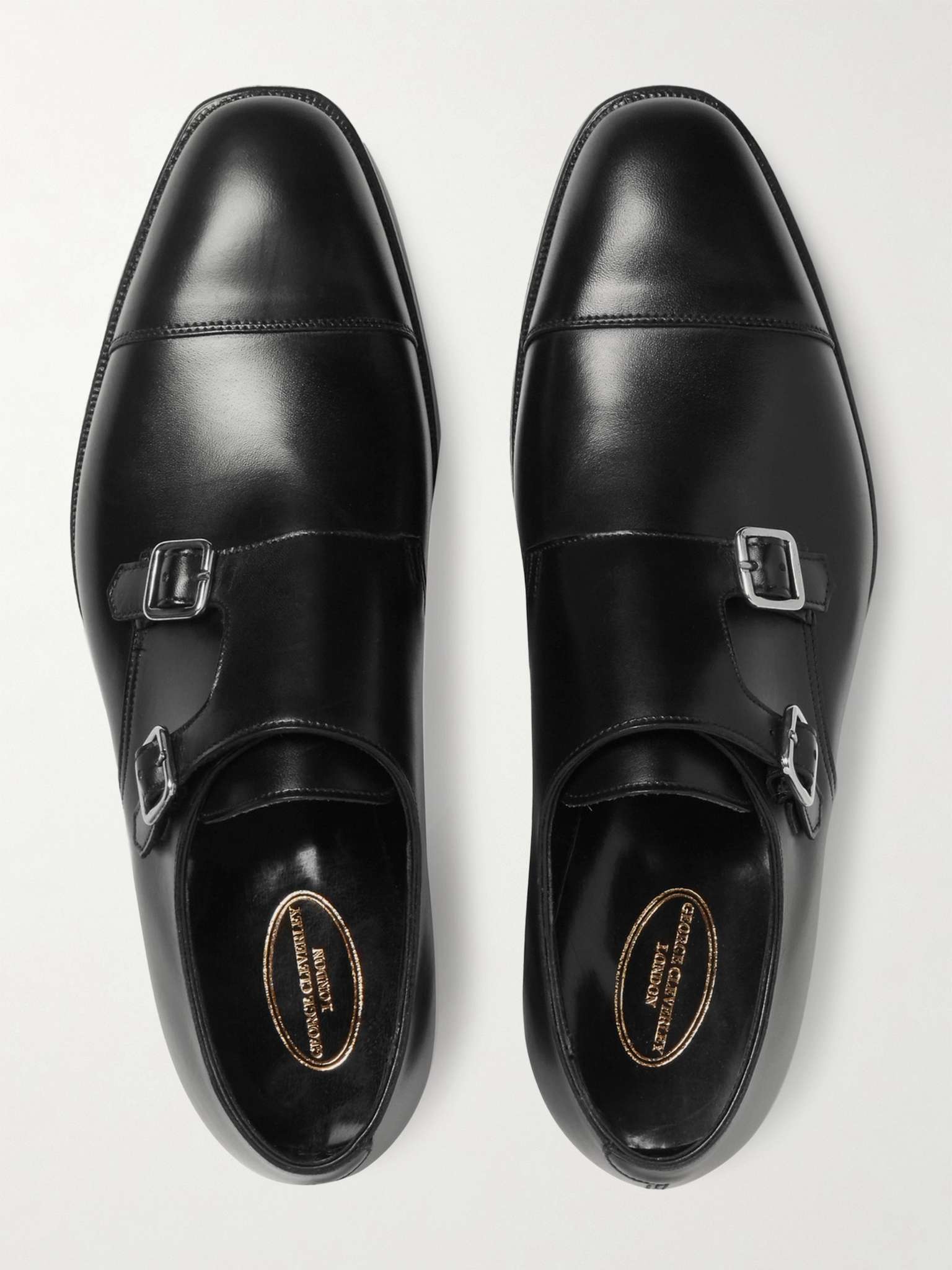 GEORGE CLEVERLEY Thomas Cap-Toe Leather Monk-Strap Shoes for Men | MR ...