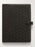 MÉTIER Leather-Trimmed Printed Canvas Notebook for Men | MR PORTER