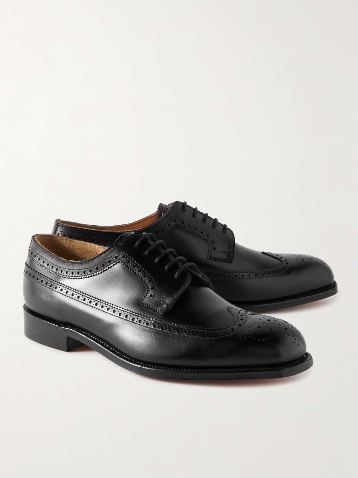 GRENSON Canterbury Leather Wingtip Brogues for Men | MR PORTER