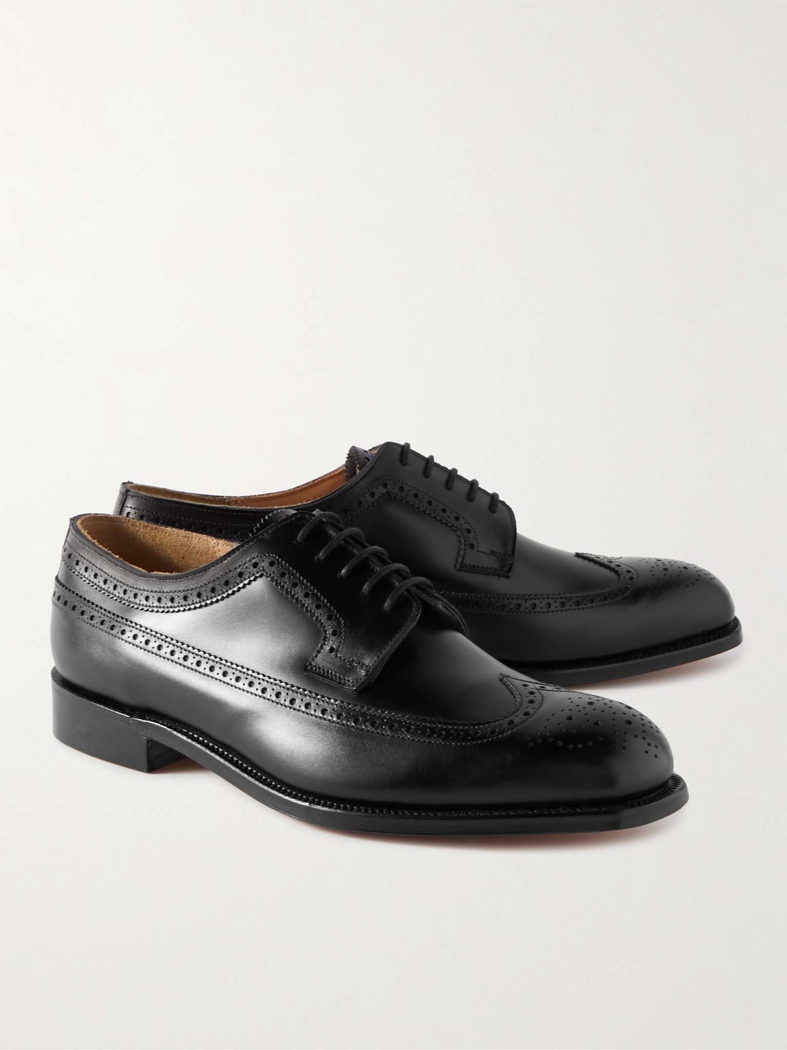 GRENSON Canterbury Leather Wingtip Brogues for Men | MR PORTER