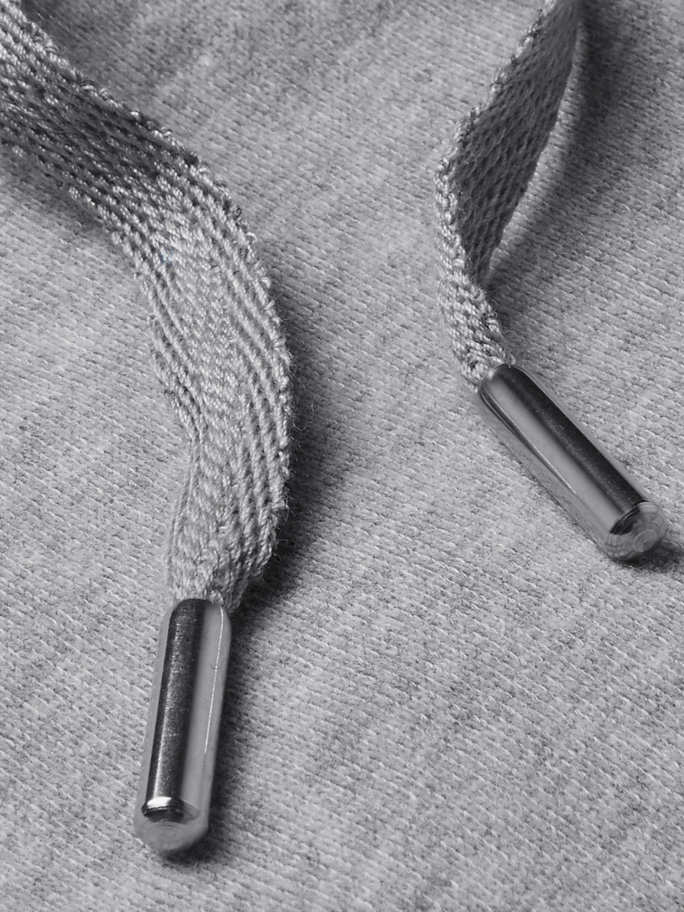 Gray Tapered Brushed Loopback Cotton-Jersey Sweatpants | SUNSPEL | MR ...